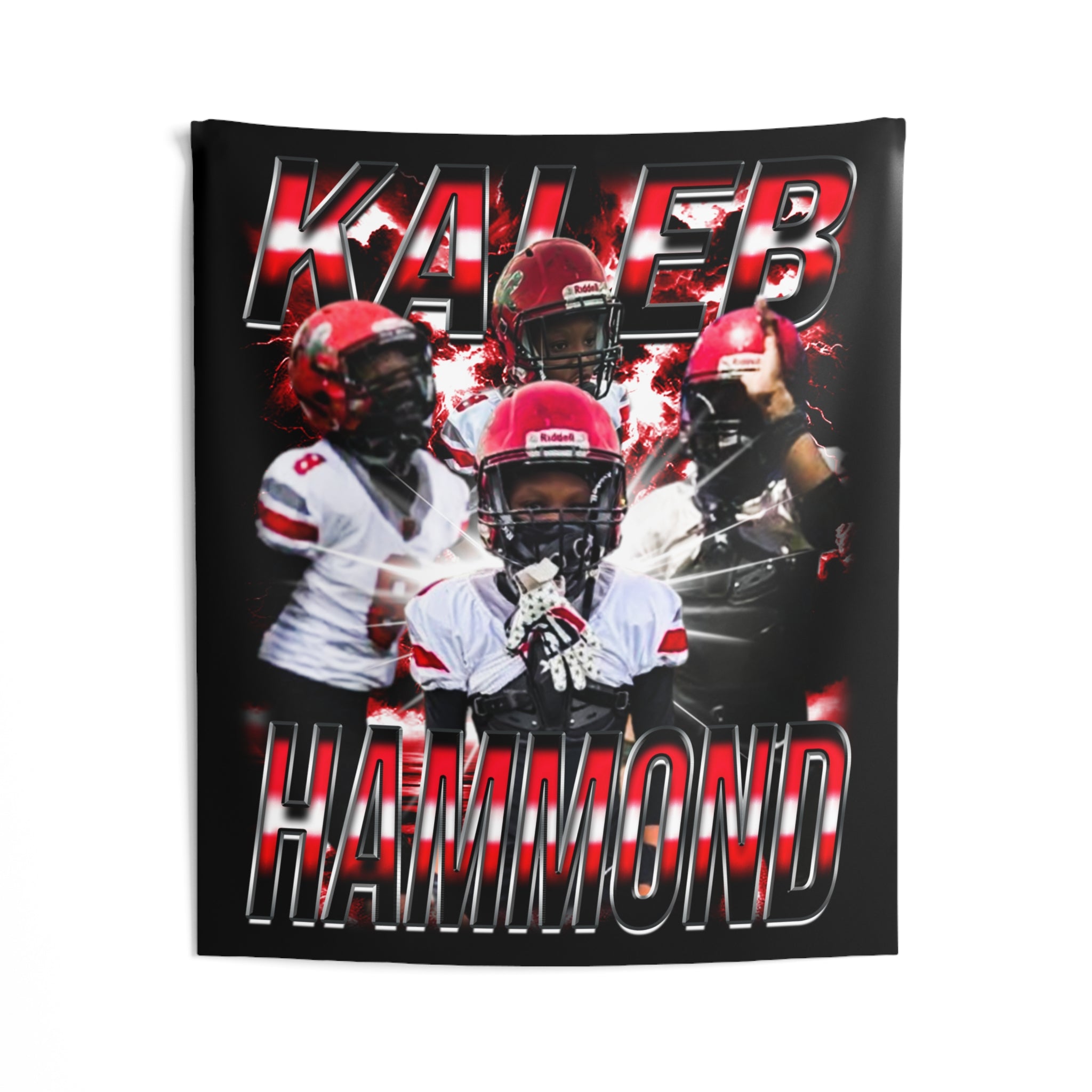 Kaleb Hammond Tapestry 50” x 60” – Hometown Hero