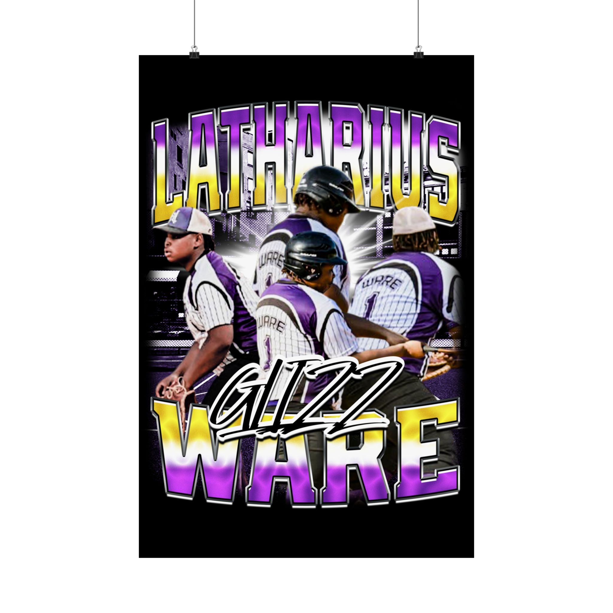 Latharius Ware Poster 24" x 36" – Hometown Hero