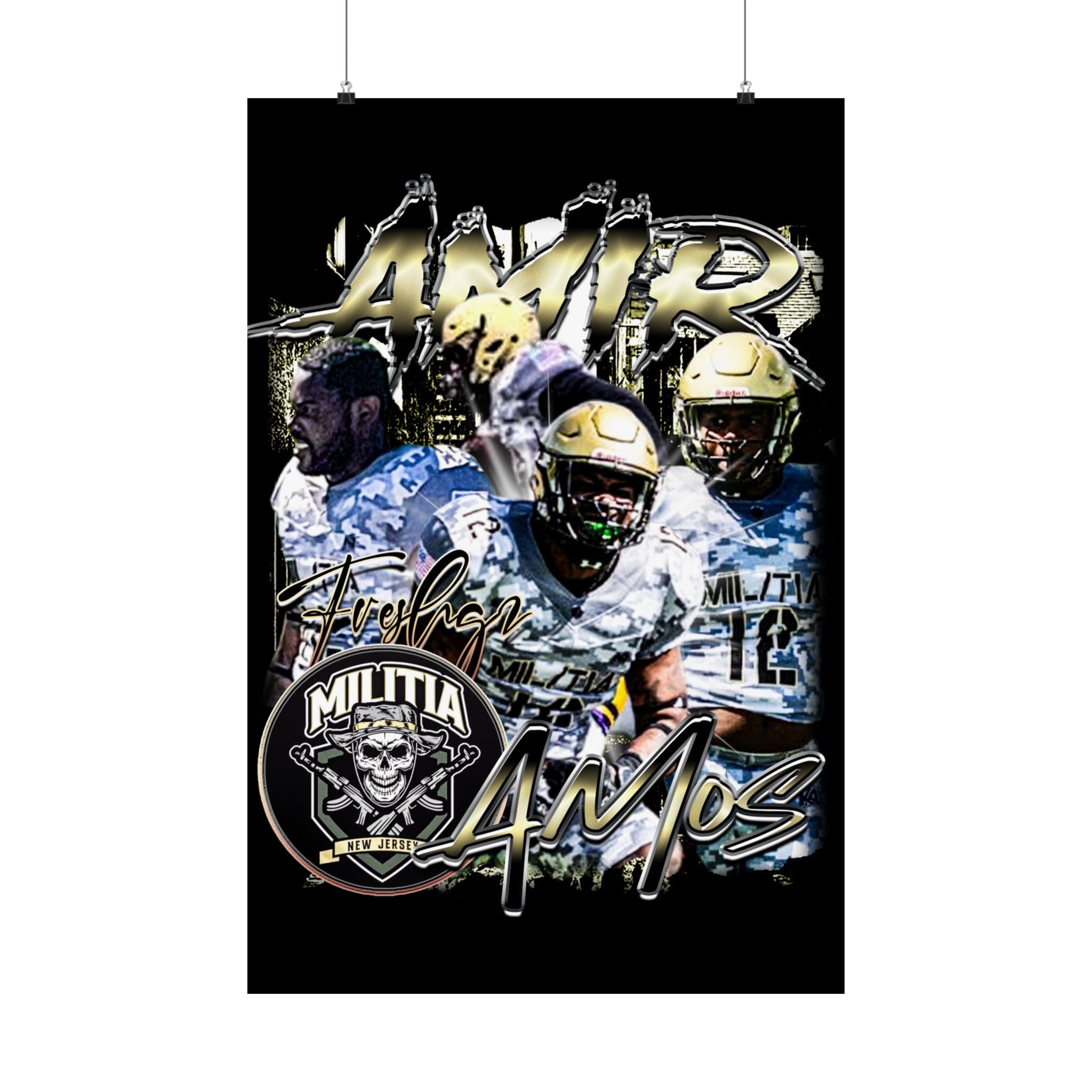 Amir Amos Poster 24" x 36" – Hometown Hero
