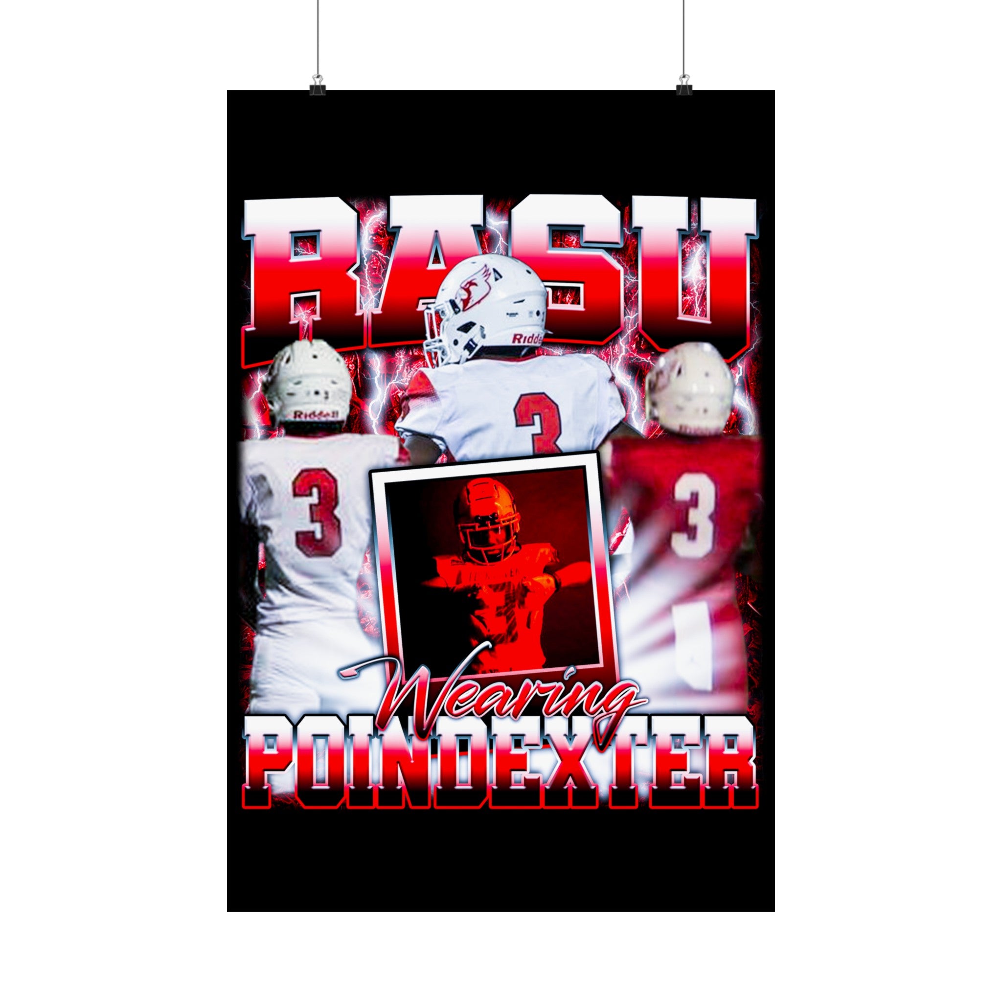 Rasu Poindexter Poster 24" x 36" – Hometown Hero