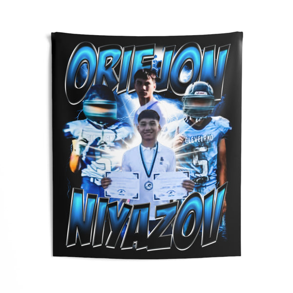 Orifjon Niyazov Tapestry 50” x 60” – Hometown Hero