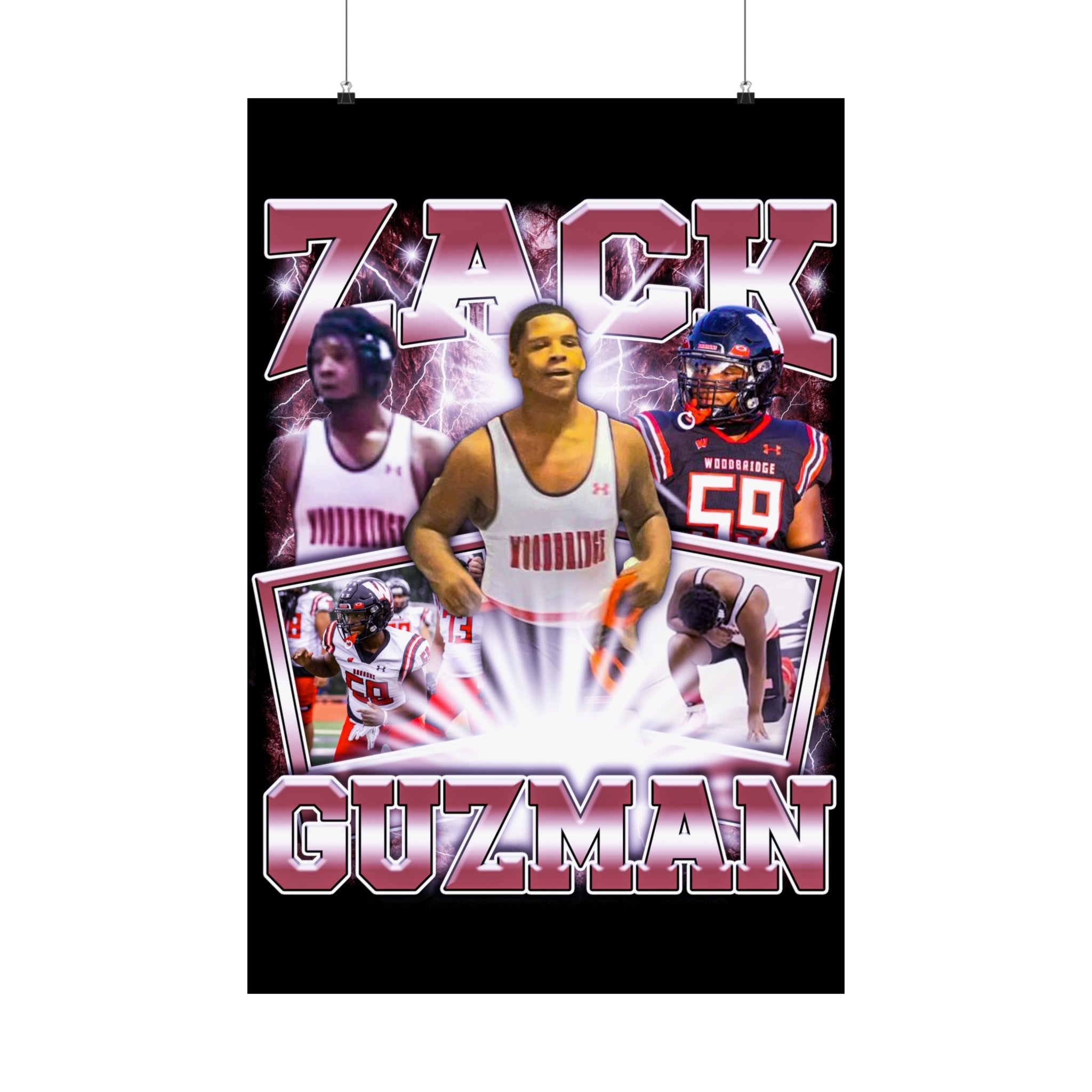 Zack Guzman Poster 24" x 36" – Hometown Hero