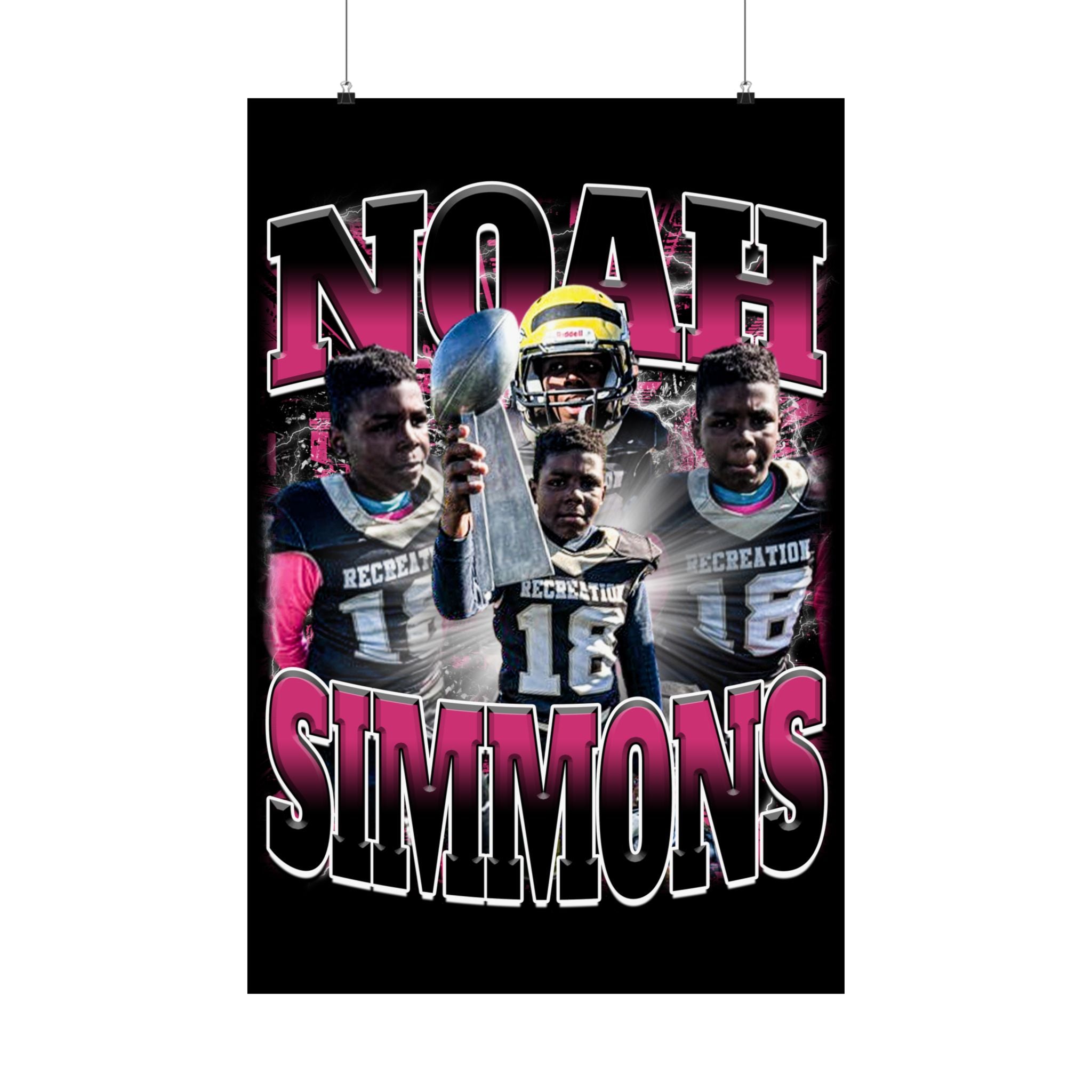 Noah Simmons Poster 24" x 36" – Hometown Hero