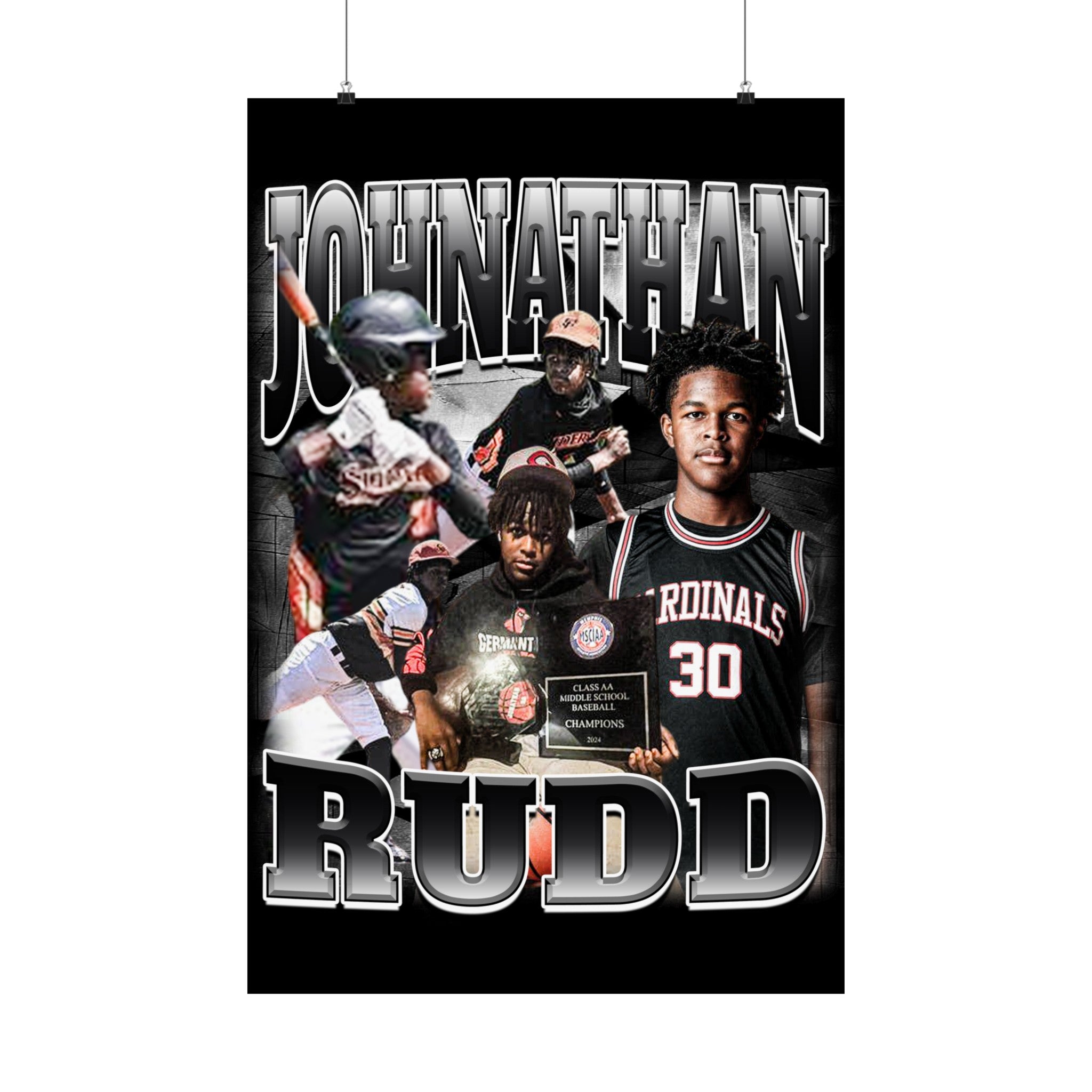 Johnathan Rudd Poster 24" x 36" – Hometown Hero