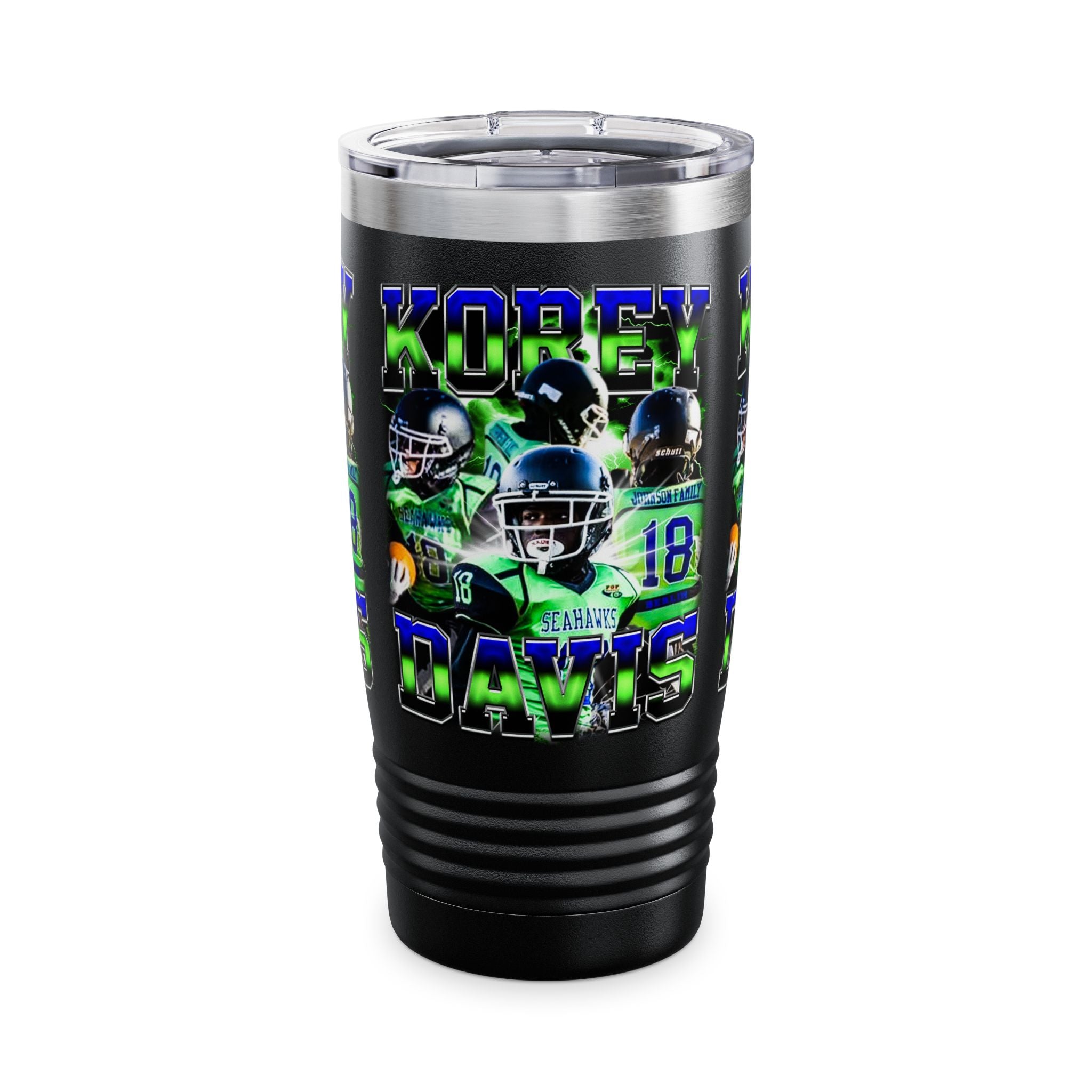 Korey Davis Stainless Steal Tumbler – Hometown Hero