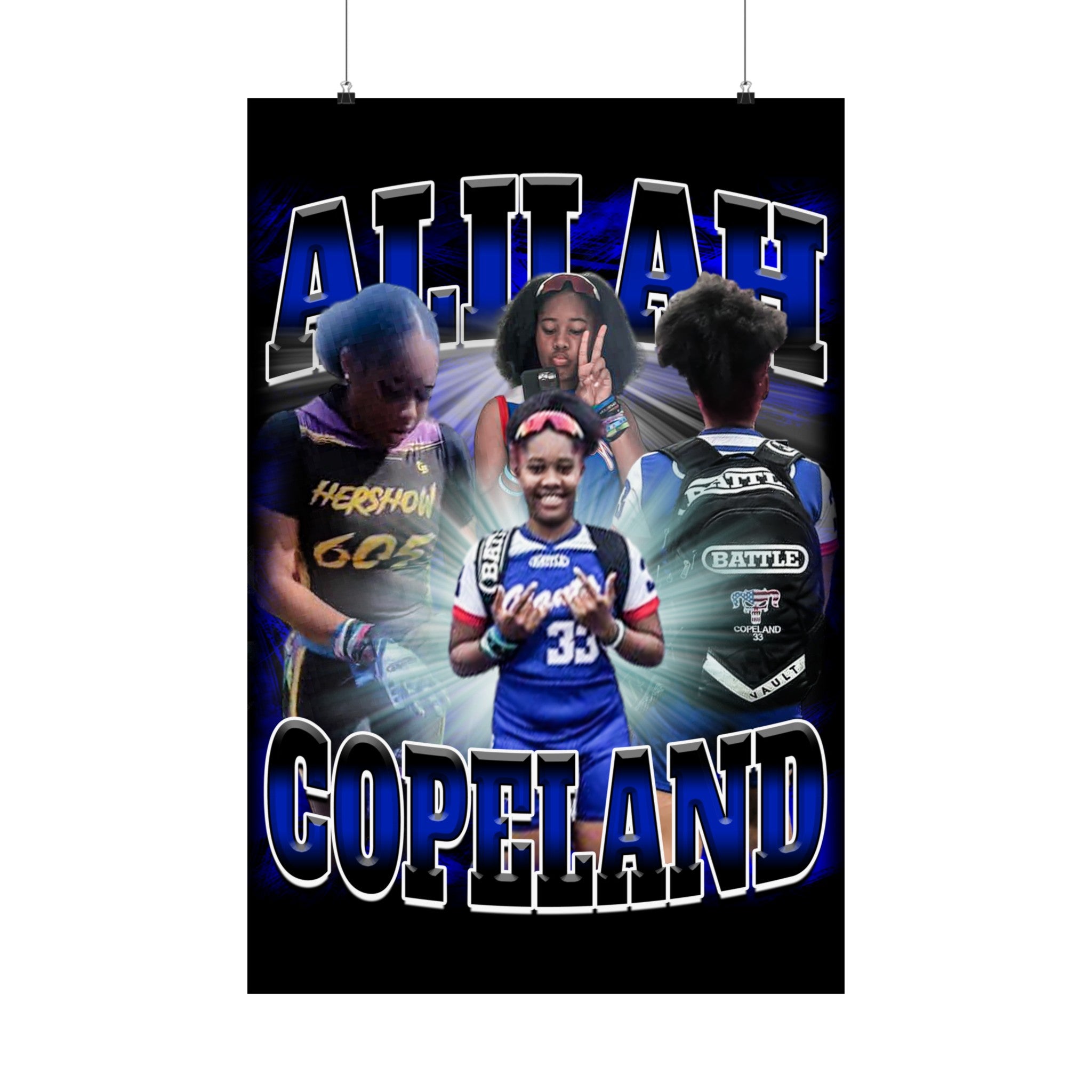 Alilah Copeland Poster 24" x 36" – Hometown Hero