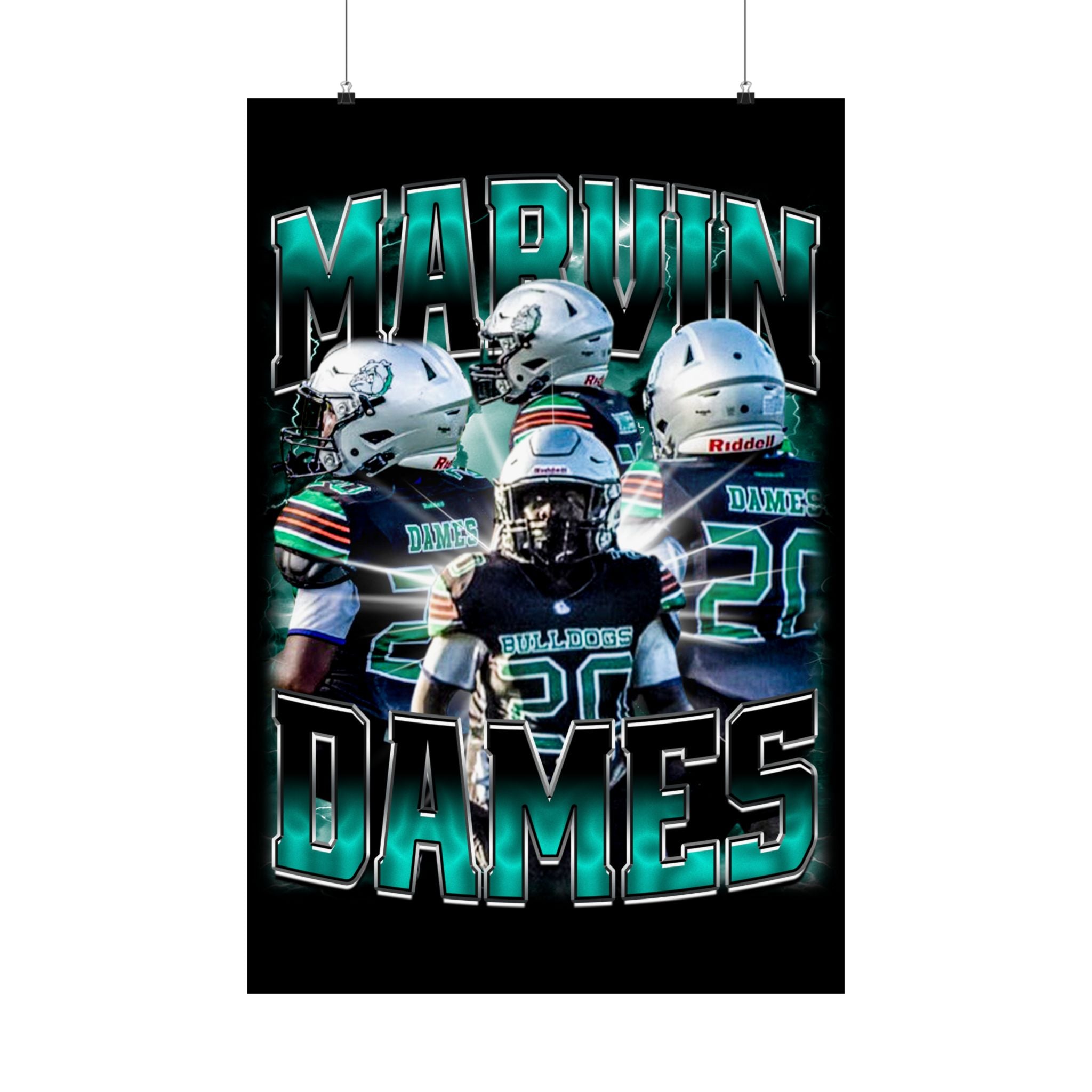 Marvin Dames Poster 24" x 36" – Hometown Hero