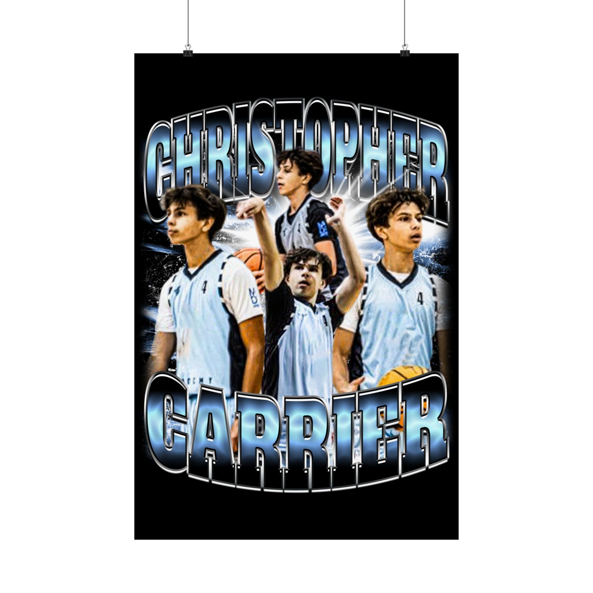Christopher Carrier Poster 24" x 36" – Hometown Hero