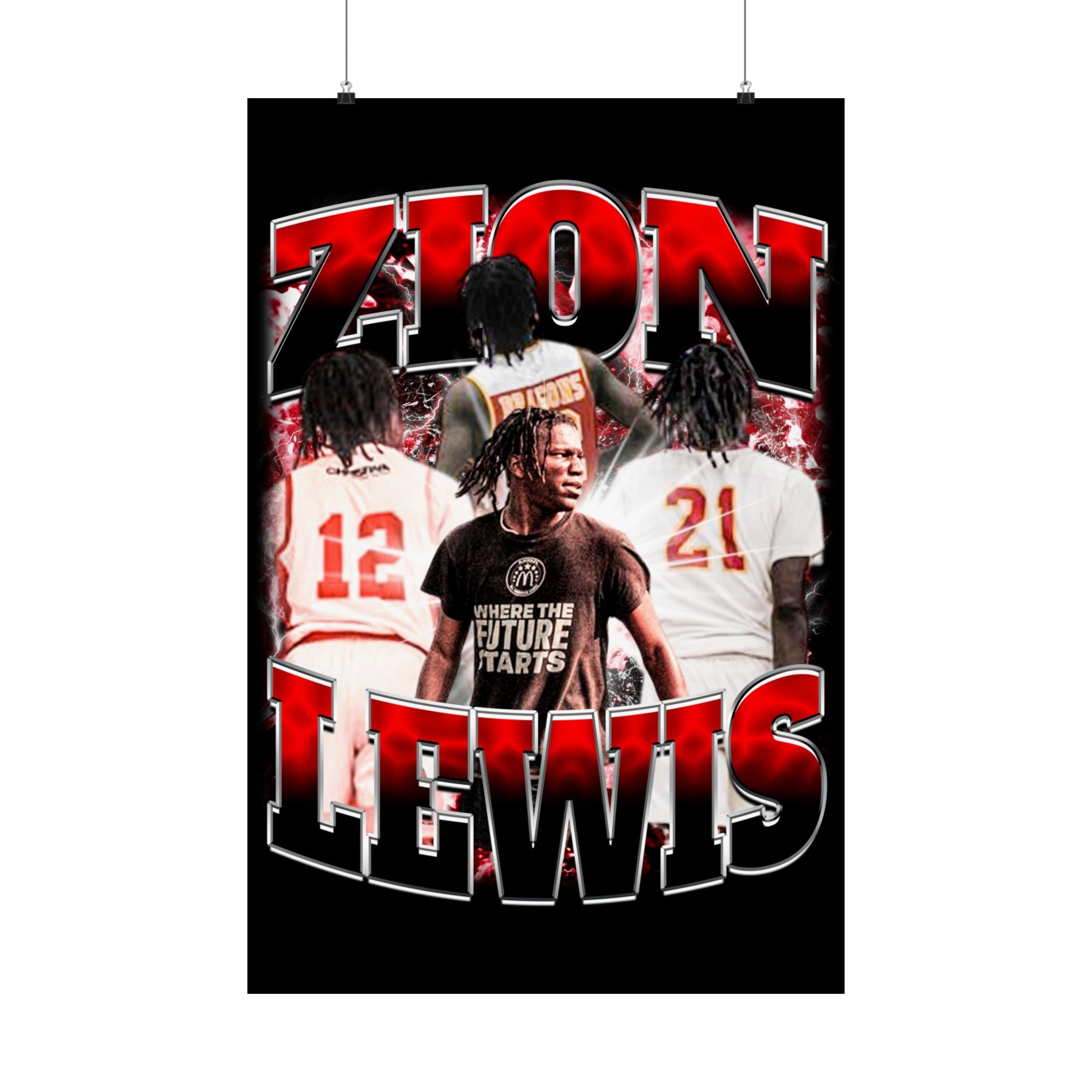 Zion Lewis Poster 24" x 36" – Hometown Hero