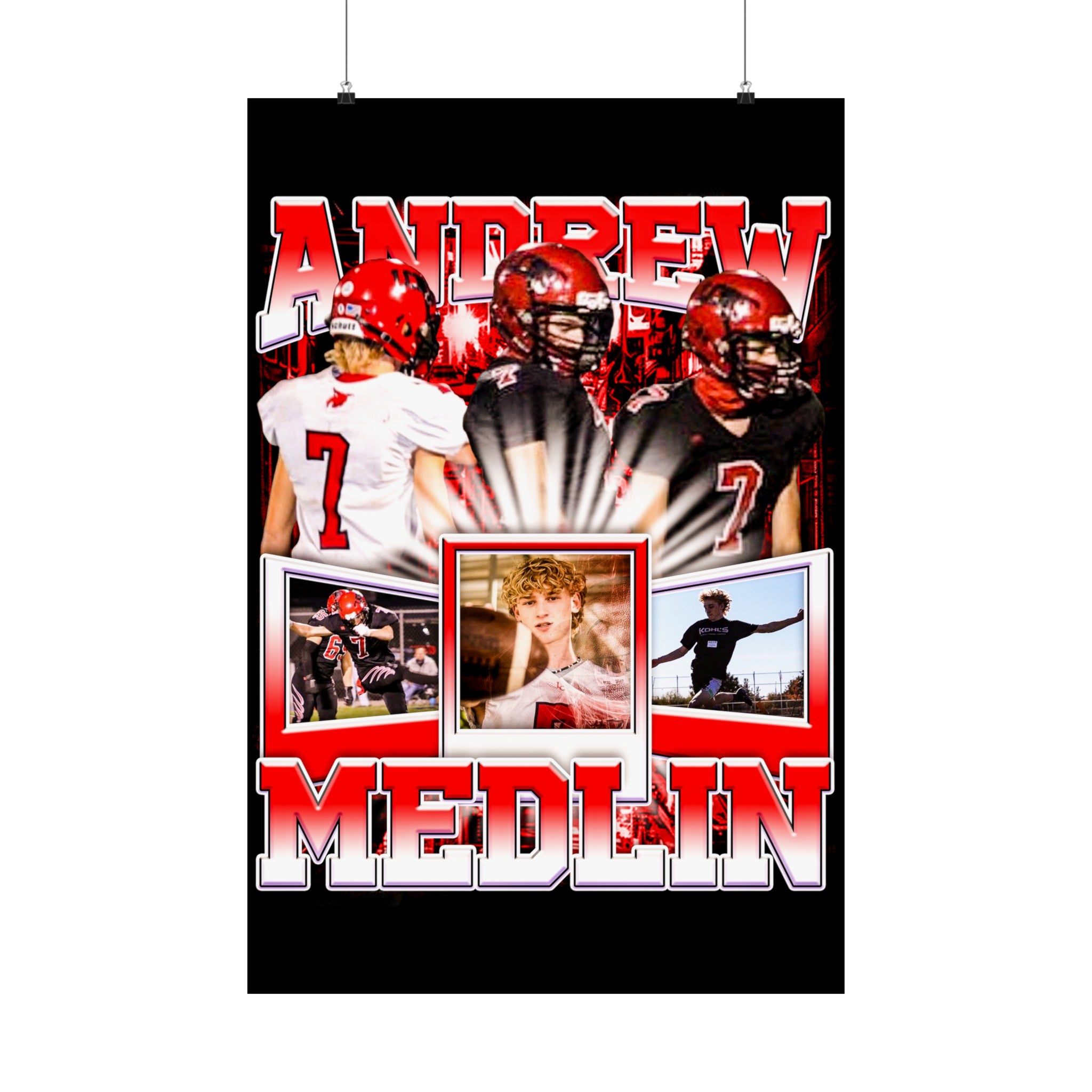 Andrew Medlin Poster 24" x 36" – Hometown Hero