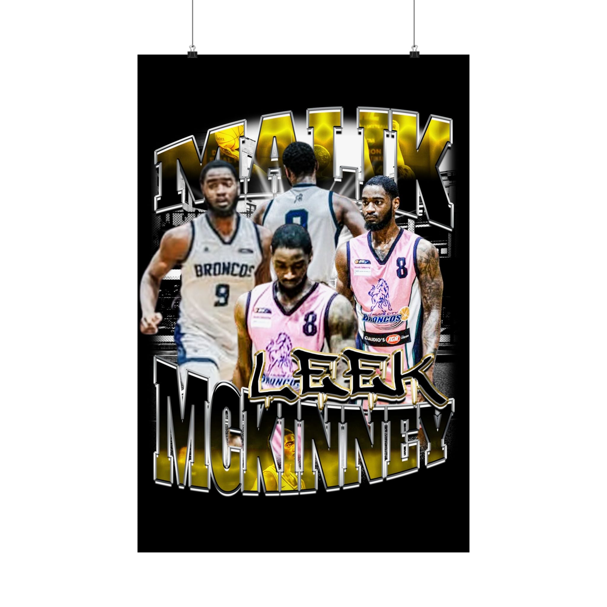 Malik Mckinney Poster 24" x 36" – Hometown Hero