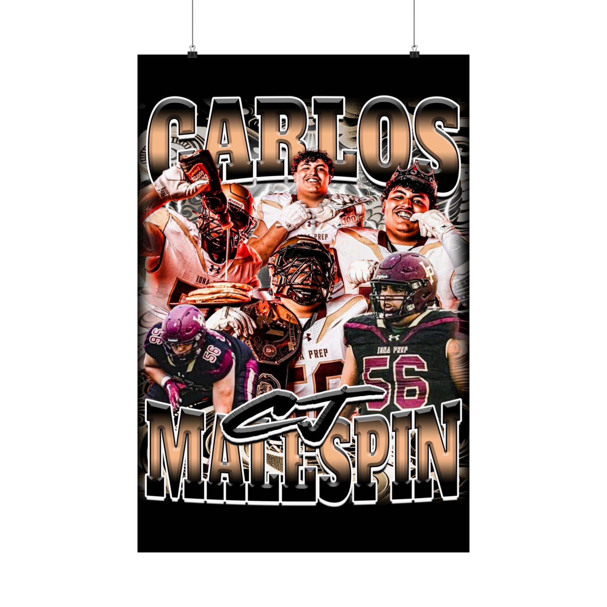 Carlos Malespin Poster 24" x 36" – Hometown Hero