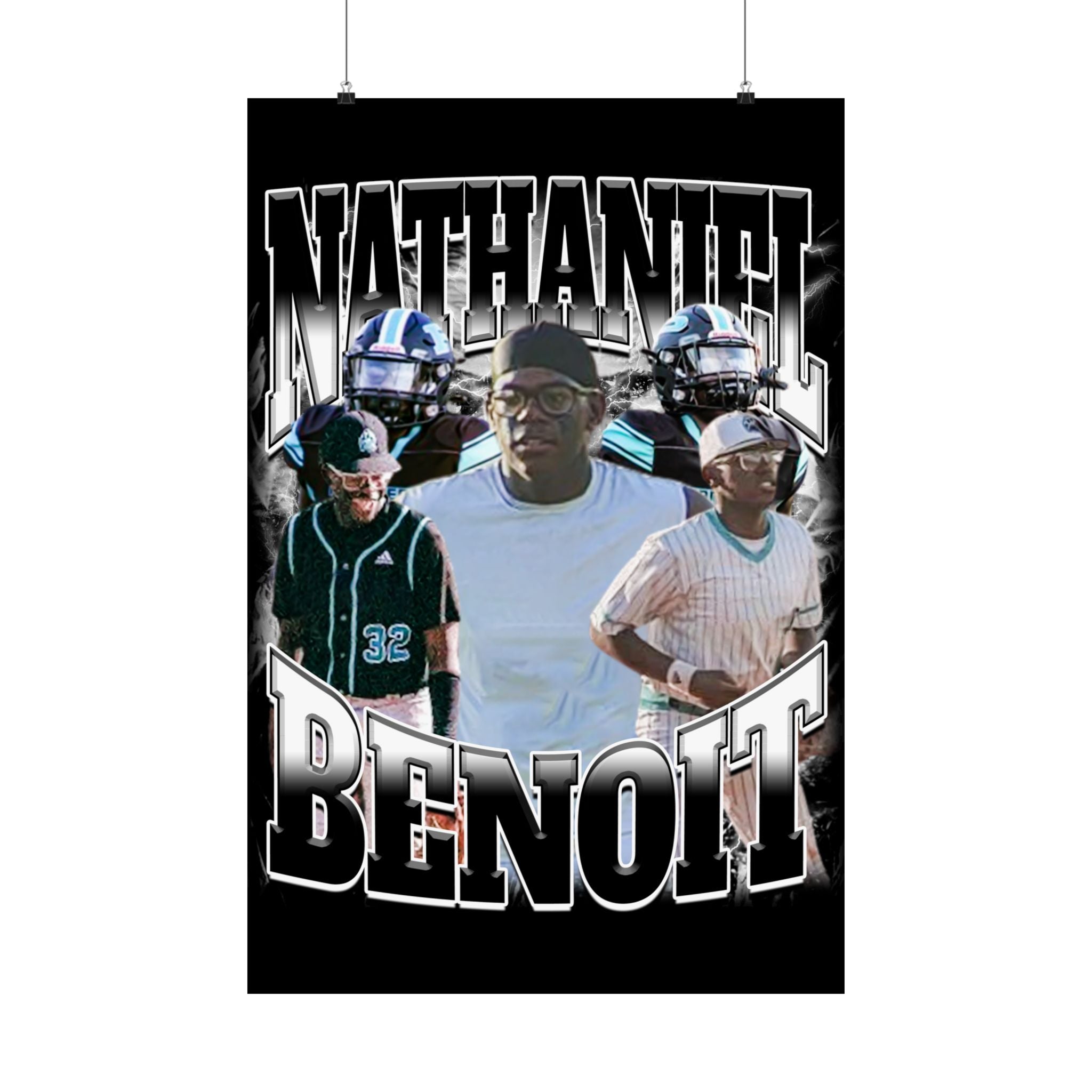 Nathaniel Benoit Poster 24" x 36" – Hometown Hero