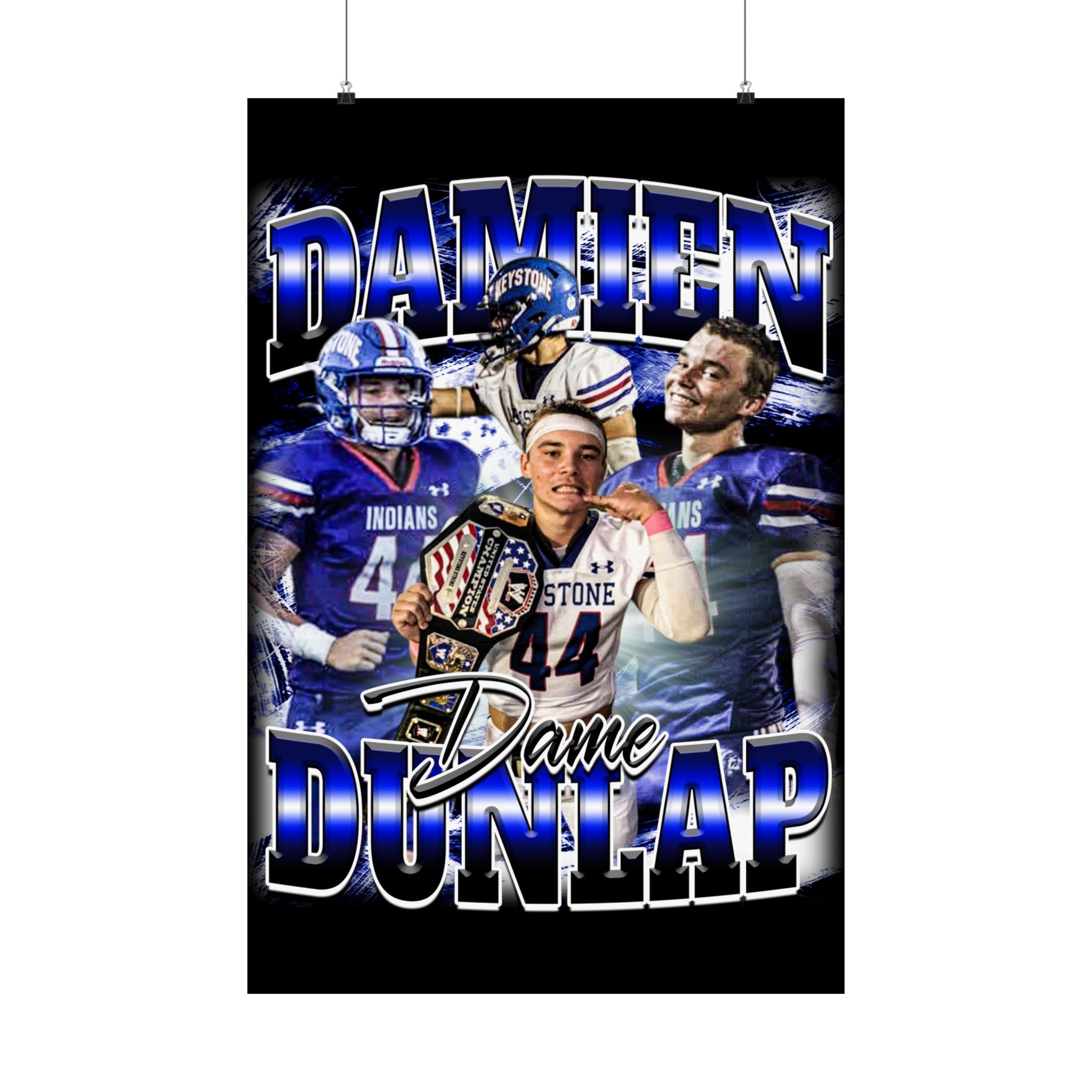 Damien Dunlap Poster 24" x 36" – Hometown Hero