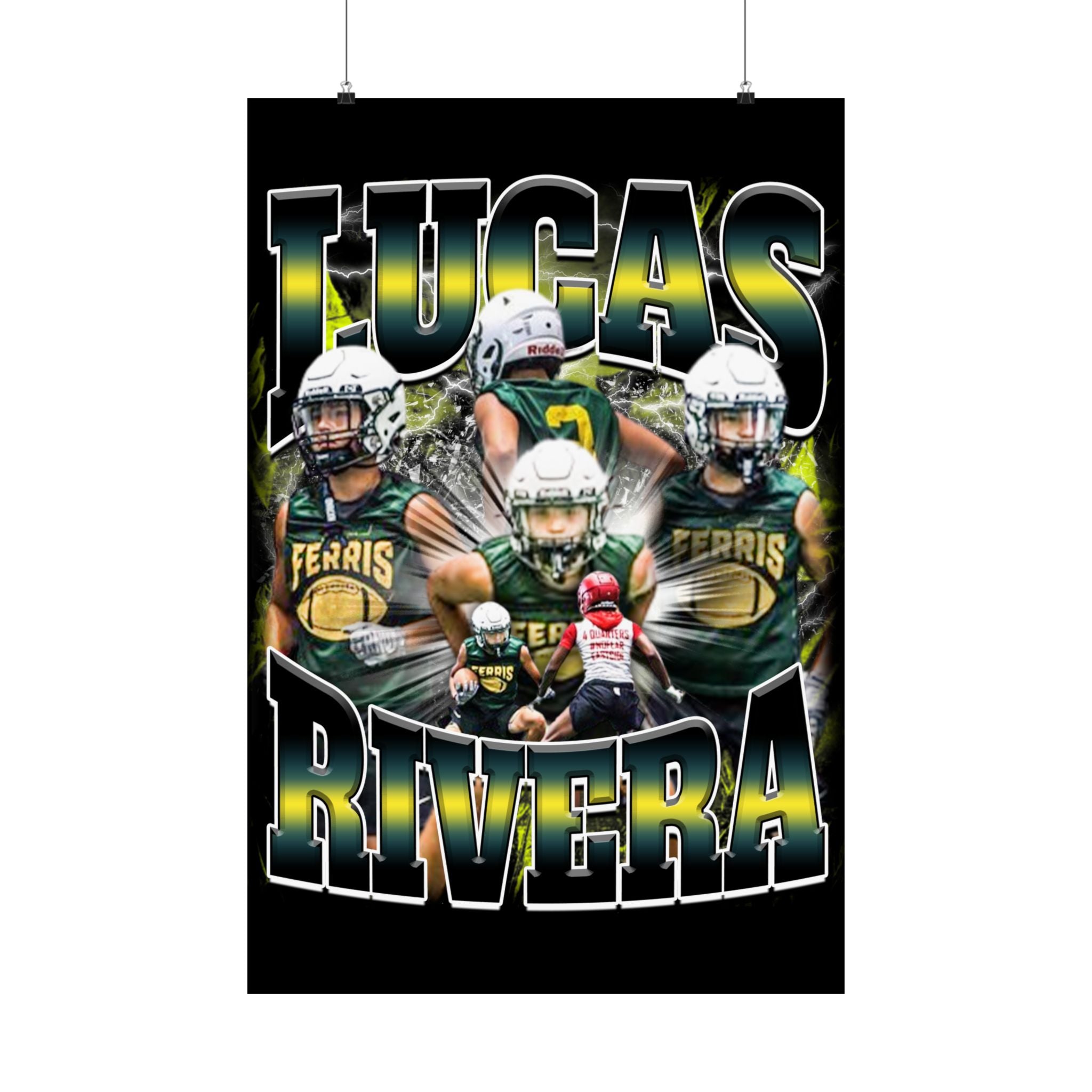 Lucas Rivera Poster 24" x 36" – Hometown Hero