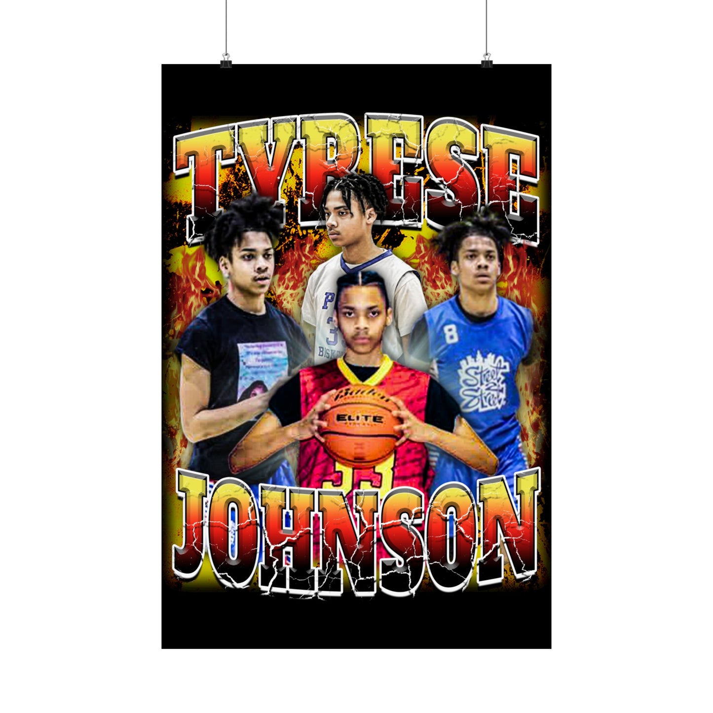 Tyrese Johnson Poster 24" x 36" – Hometown Hero