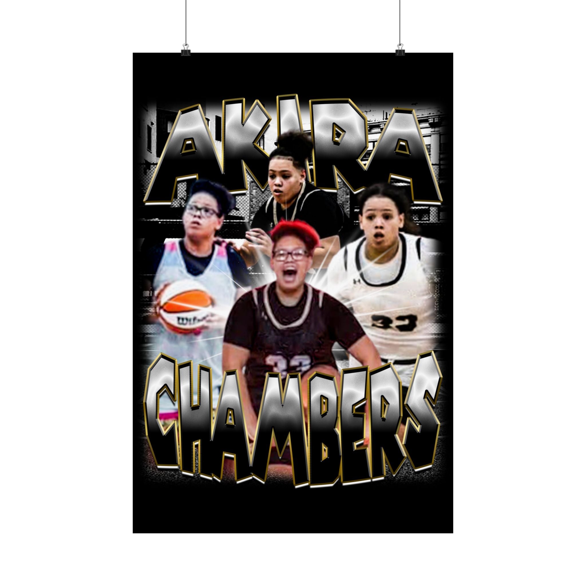 Akira Chambers Poster 24" x 36" – Hometown Hero