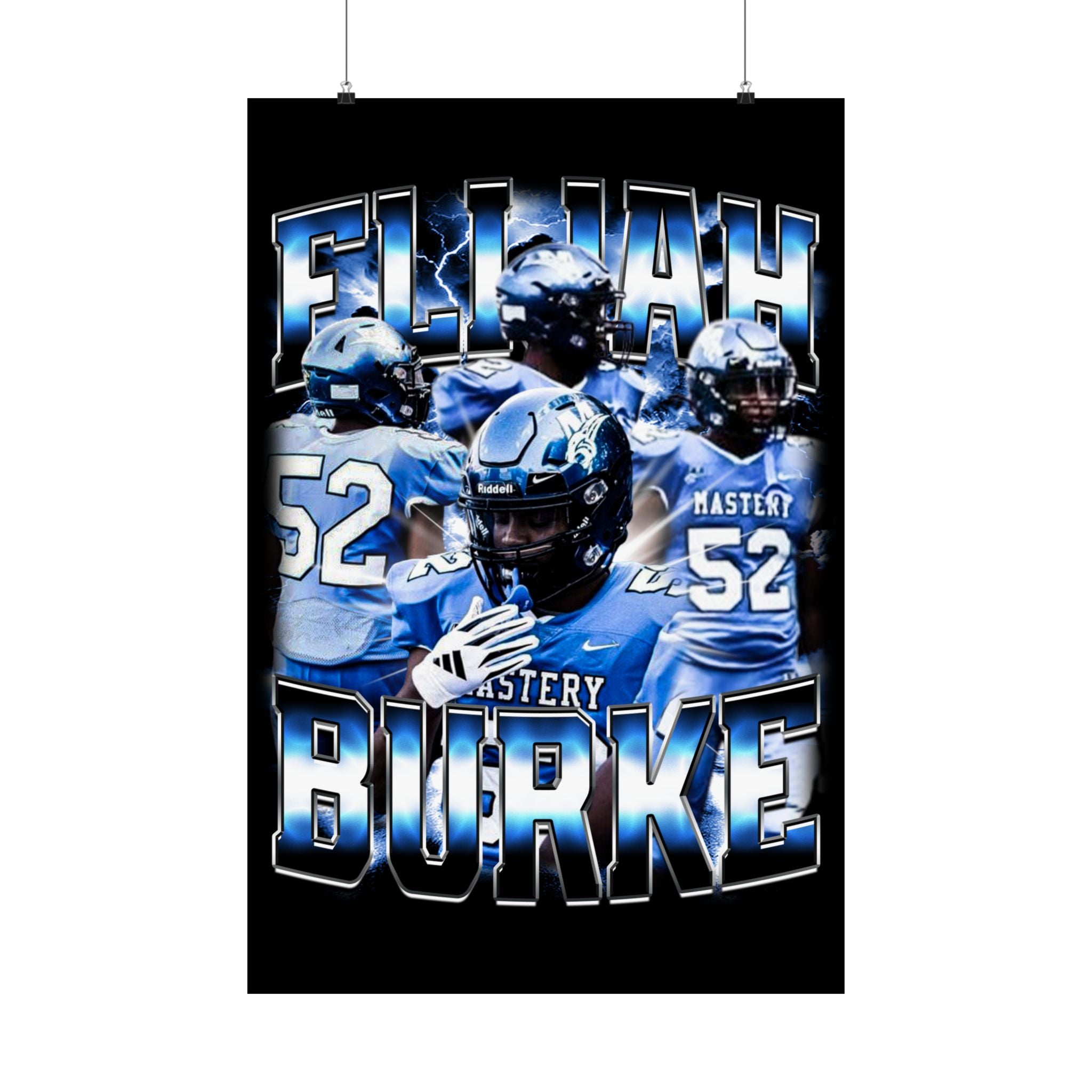 Elijah Burke Poster 24" x 36" – Hometown Hero