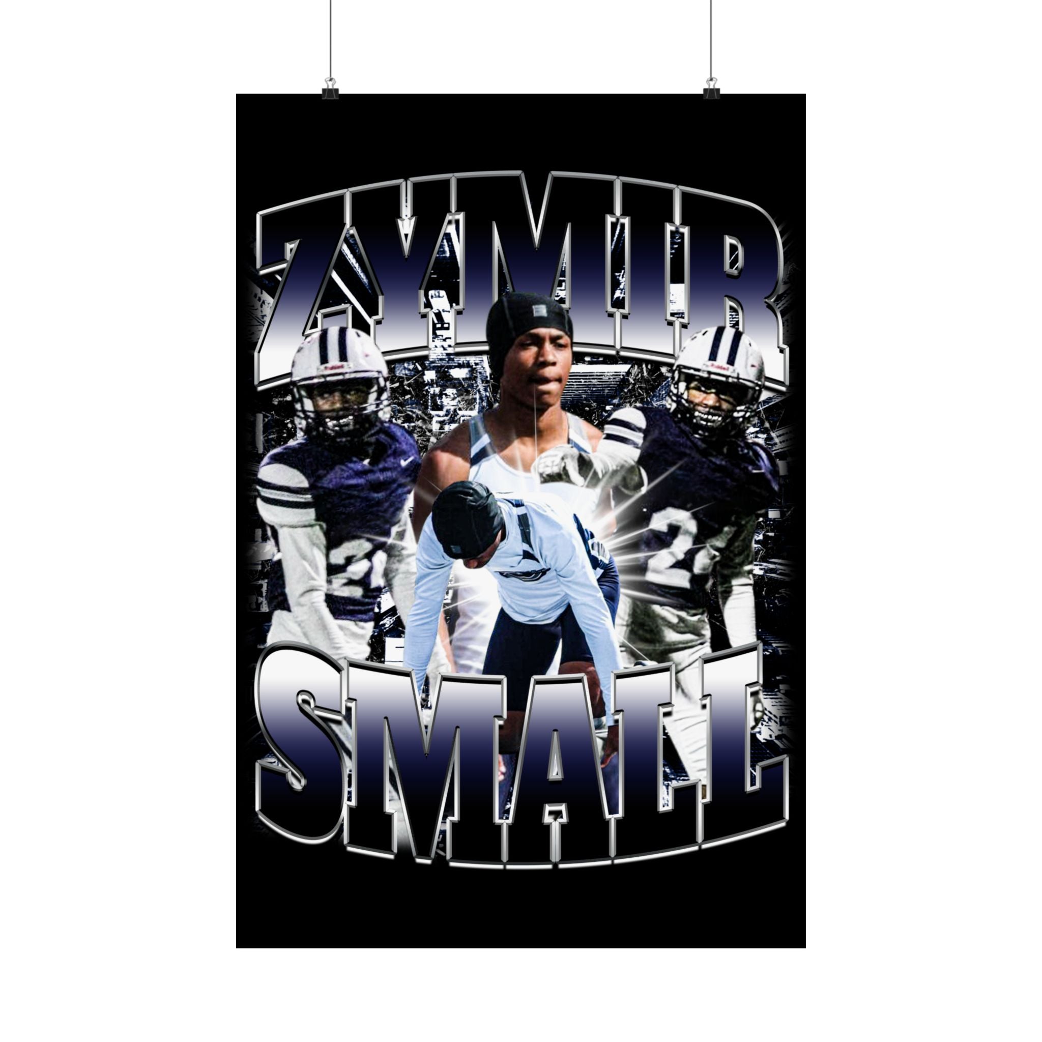 Zymir Small Poster 24" x 36" – Hometown Hero