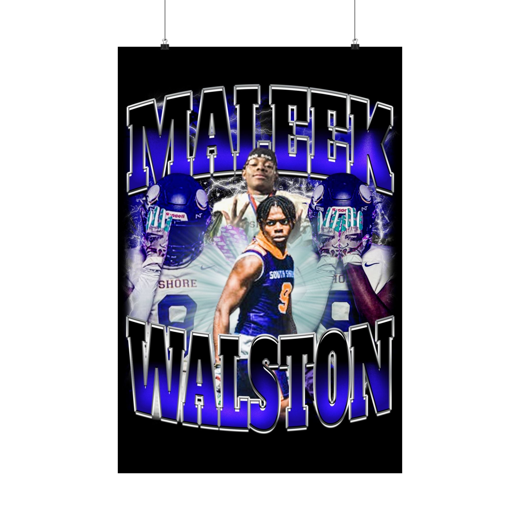 Maleek Walston Poster 24" x 36" – Hometown Hero
