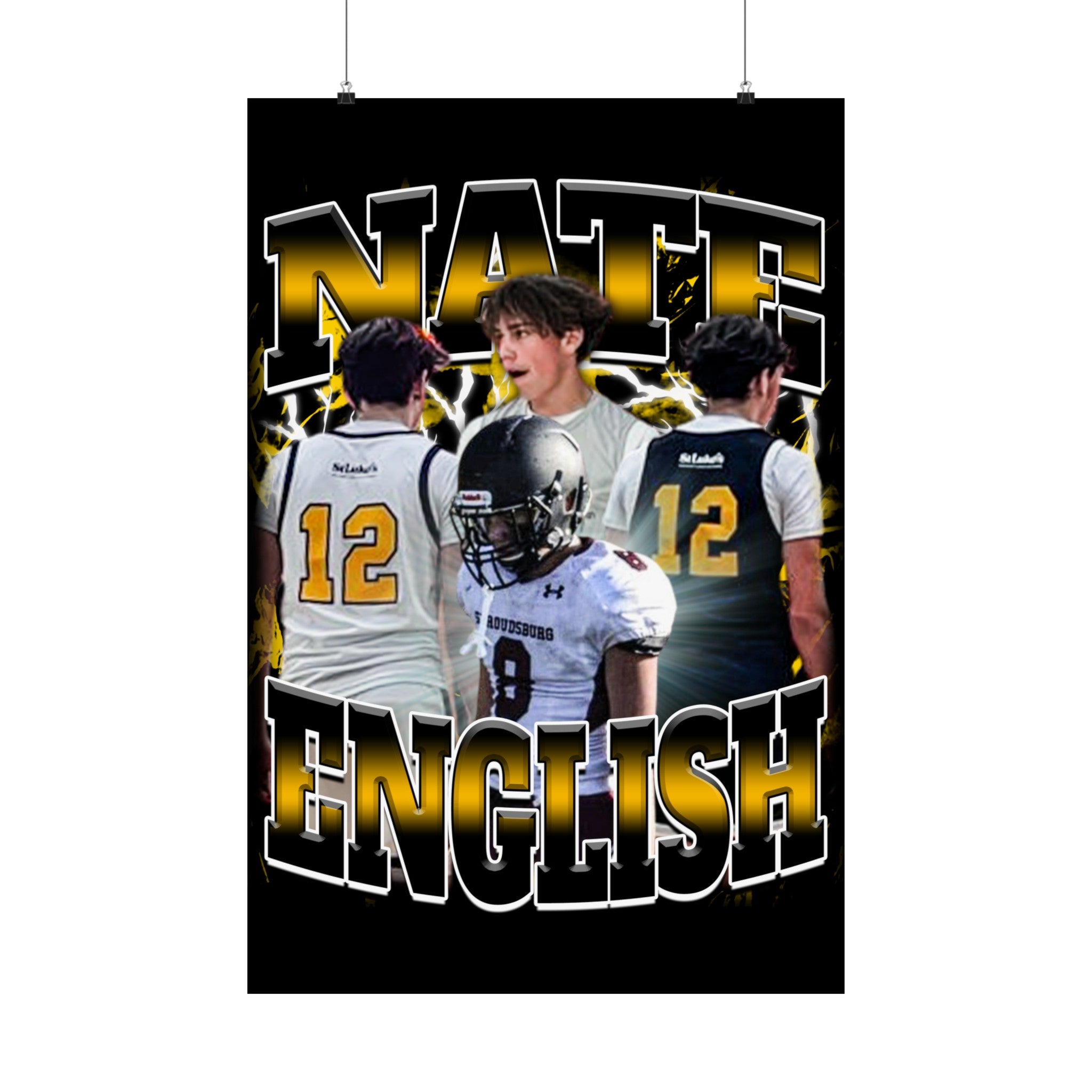 Nate English Poster 24" x 36" – Hometown Hero