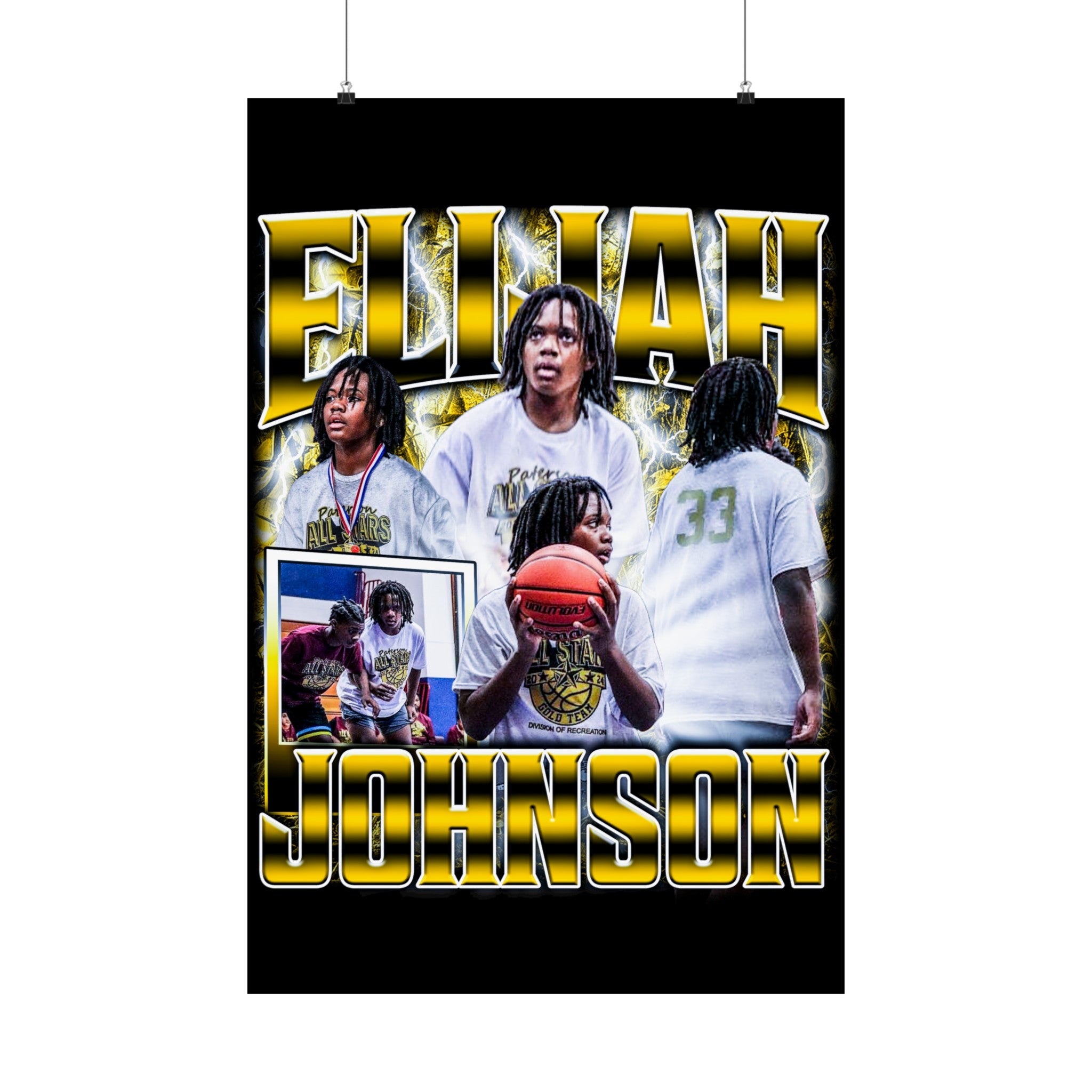 Elijah Johnson Poster 24" x 36" – Hometown Hero