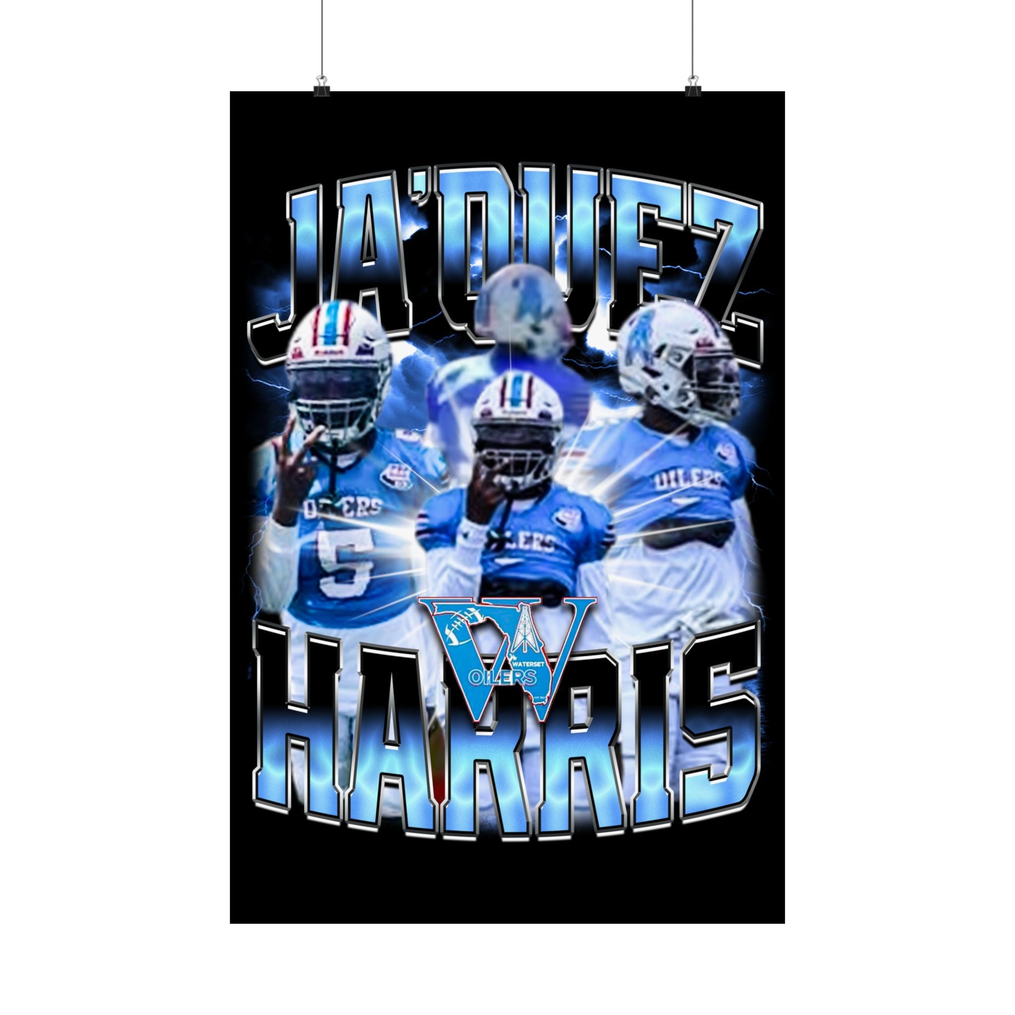 Ja'quez Harris Poster 24" x 36" – Hometown Hero