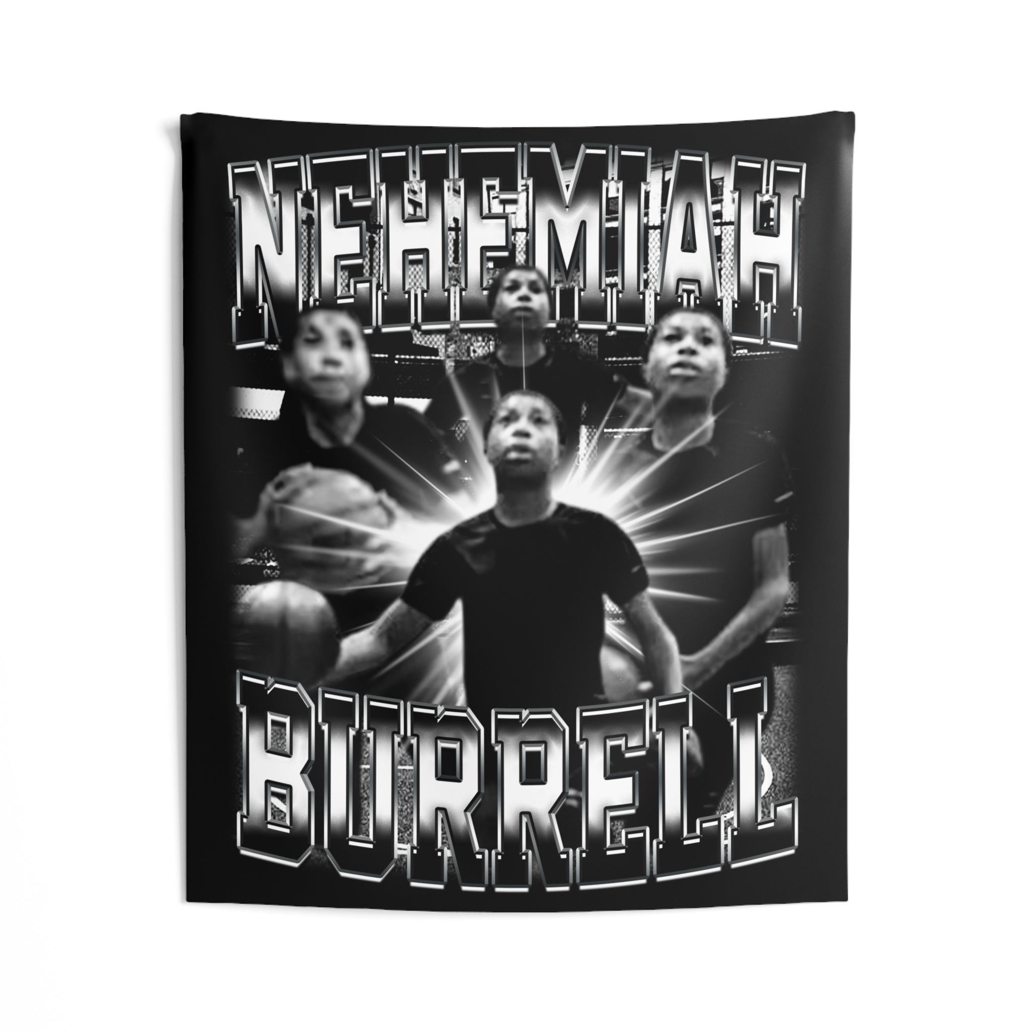 Nehemiah Burrell Tapestry 50” x 60” – Hometown Hero
