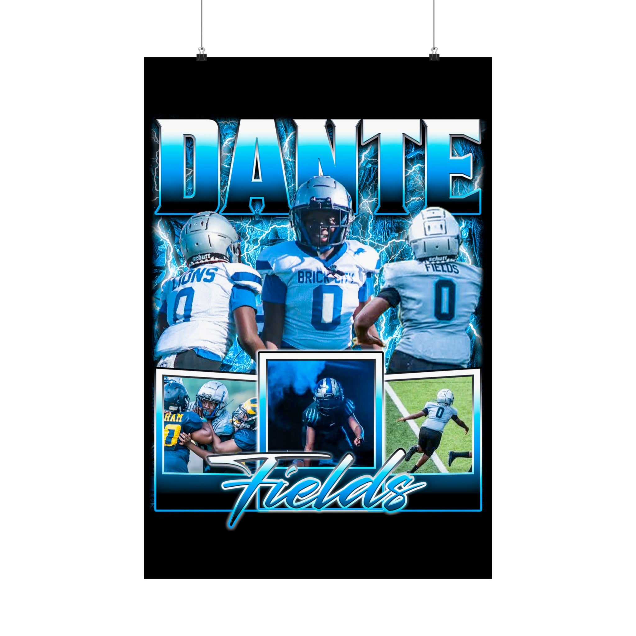 Dante Fields Poster 24" x 36" – Hometown Hero