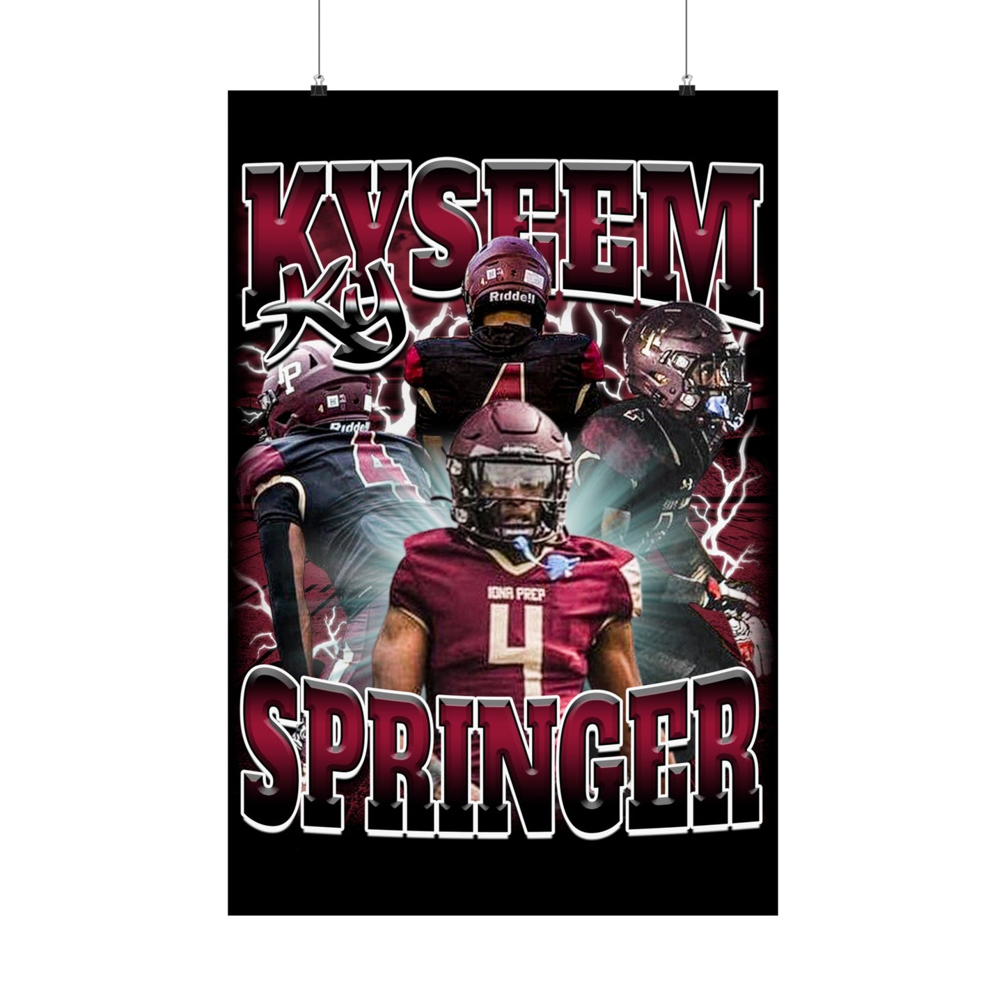 Kyseem Springer Poster 24" x 36" – Hometown Hero