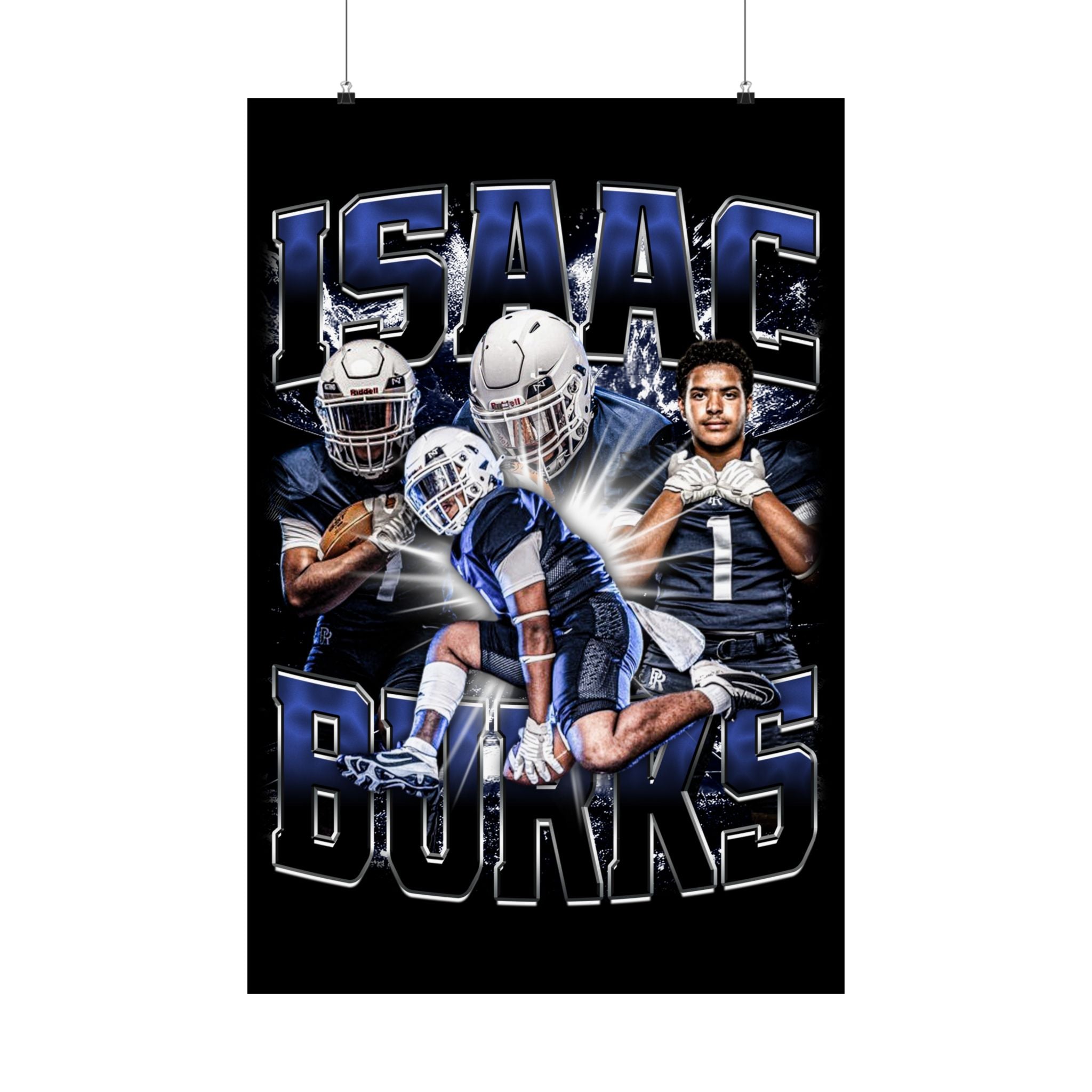 Isaac Burks Poster 24" x 36" – Hometown Hero