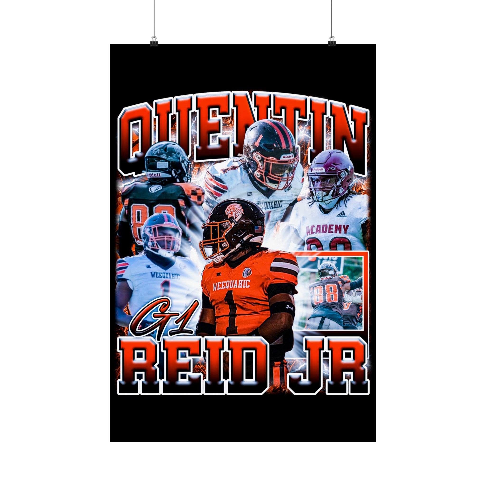 Quentin Reid Jr Poster 24" x 36" – Hometown Hero