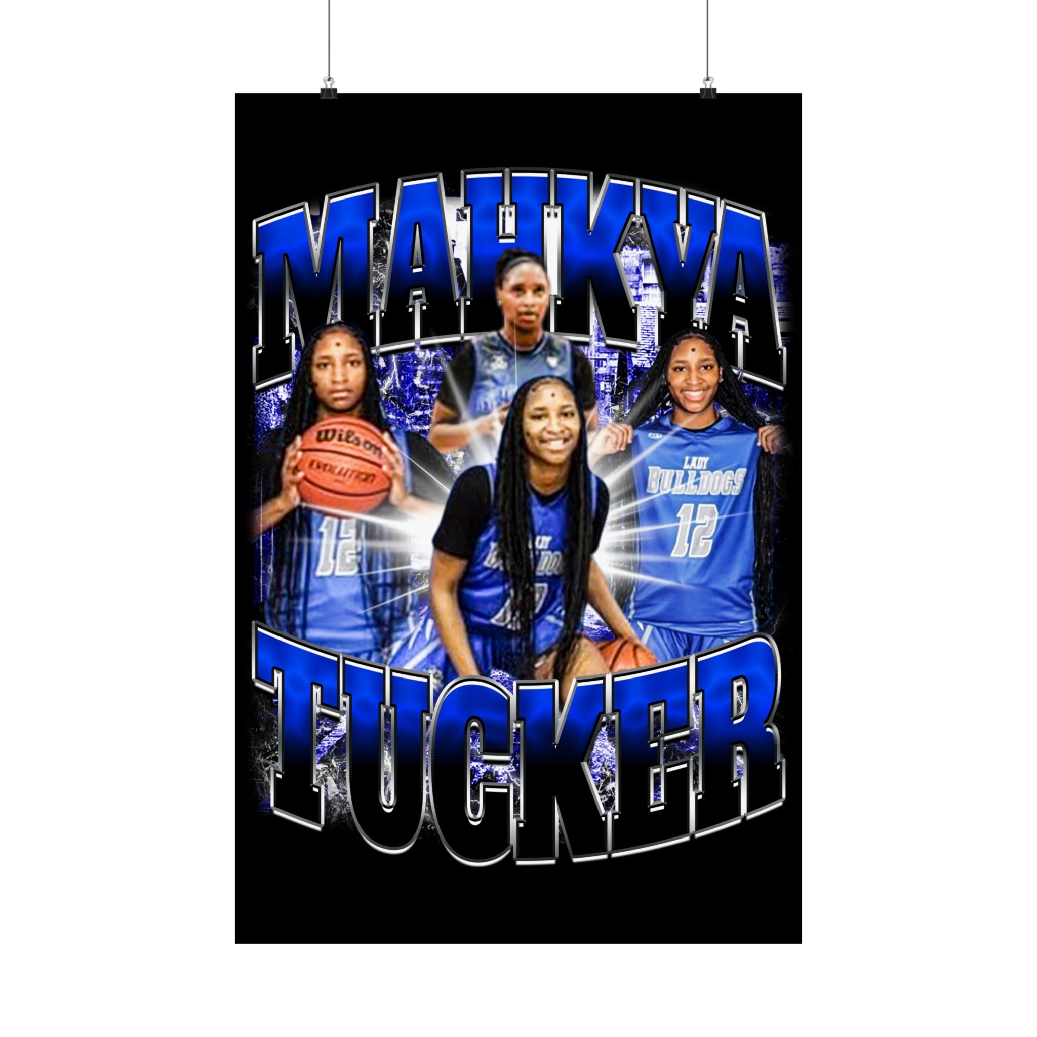 Mahkya Tucker Poster 24" x 36" – Hometown Hero
