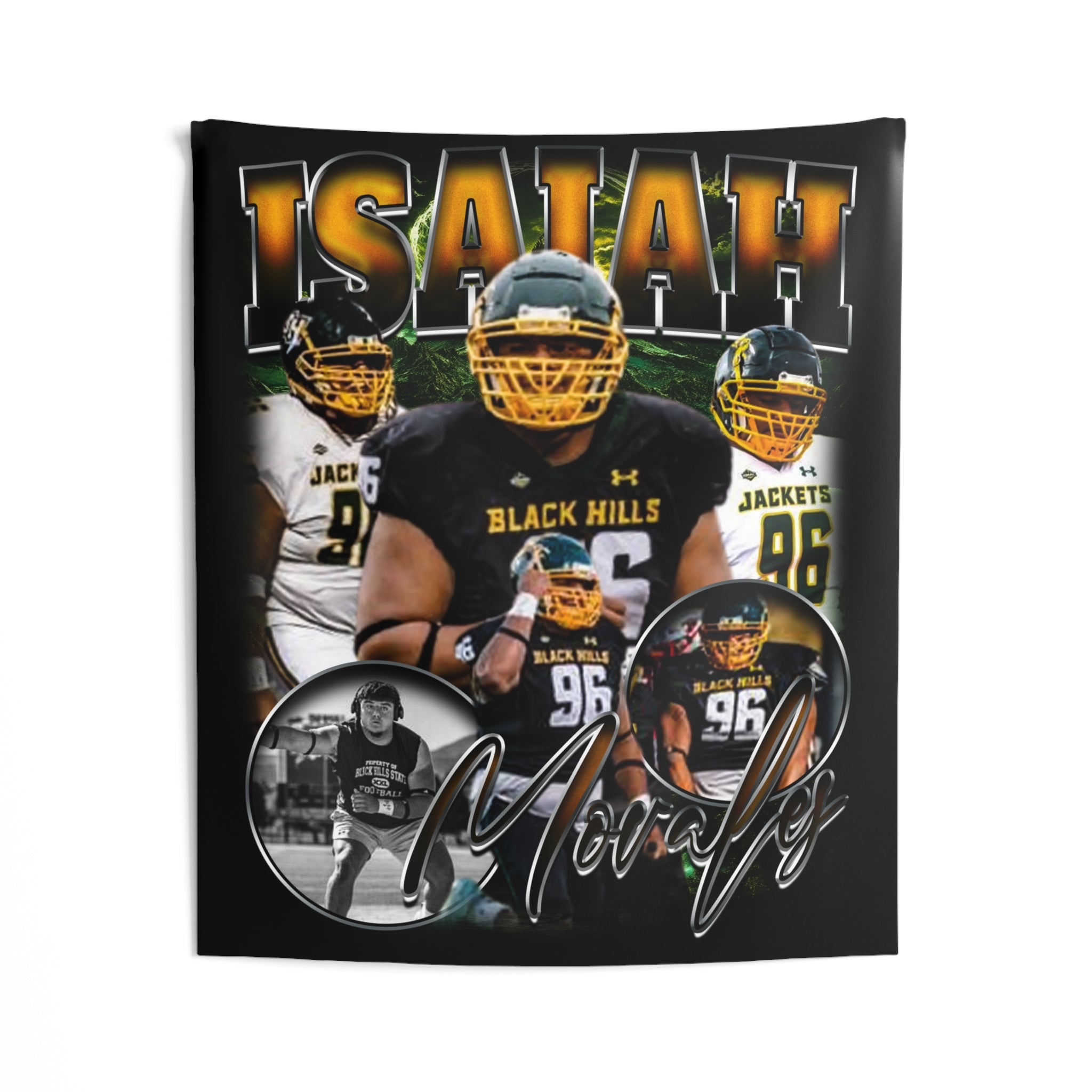 Isaiah Morales Tapestry 50” x 60” – Hometown Hero