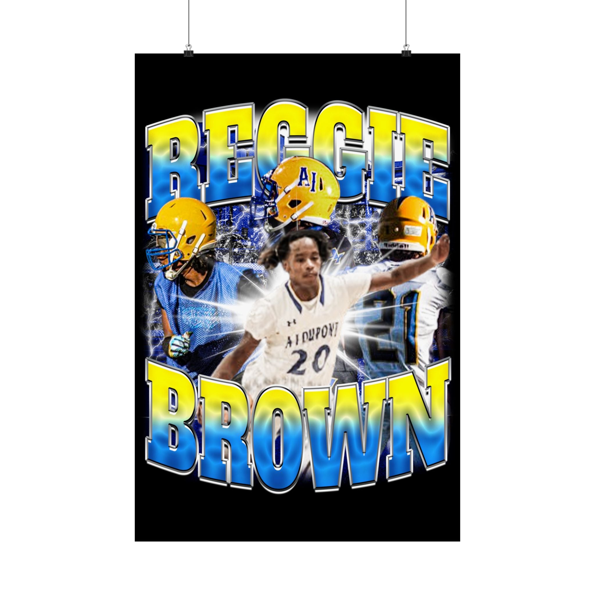 Reggie Brown Poster 24" x 36" – Hometown Hero