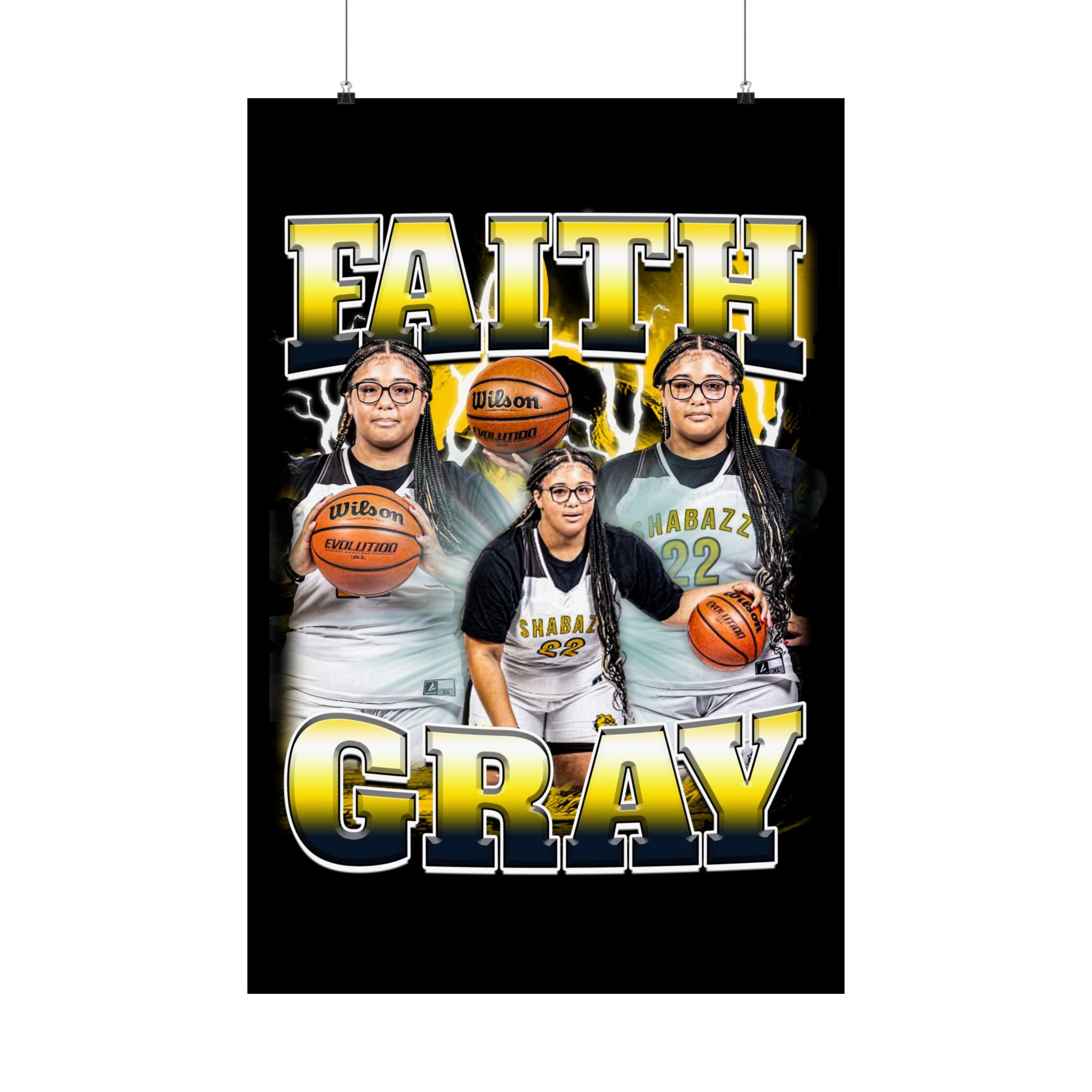 Faith Gray Poster 24" x 36" – Hometown Hero