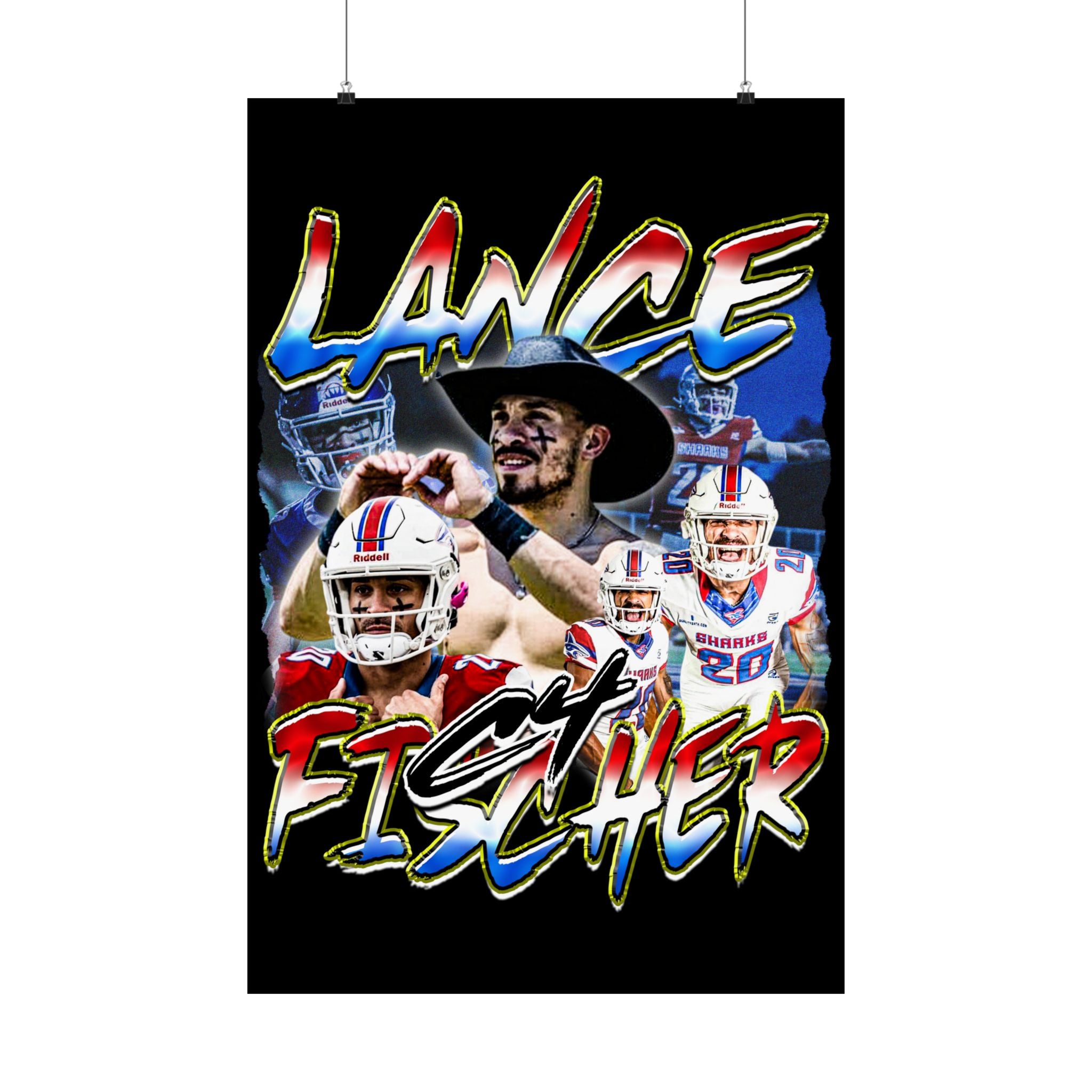 Lance Fischer Poster 24" x 36" – Hometown Hero