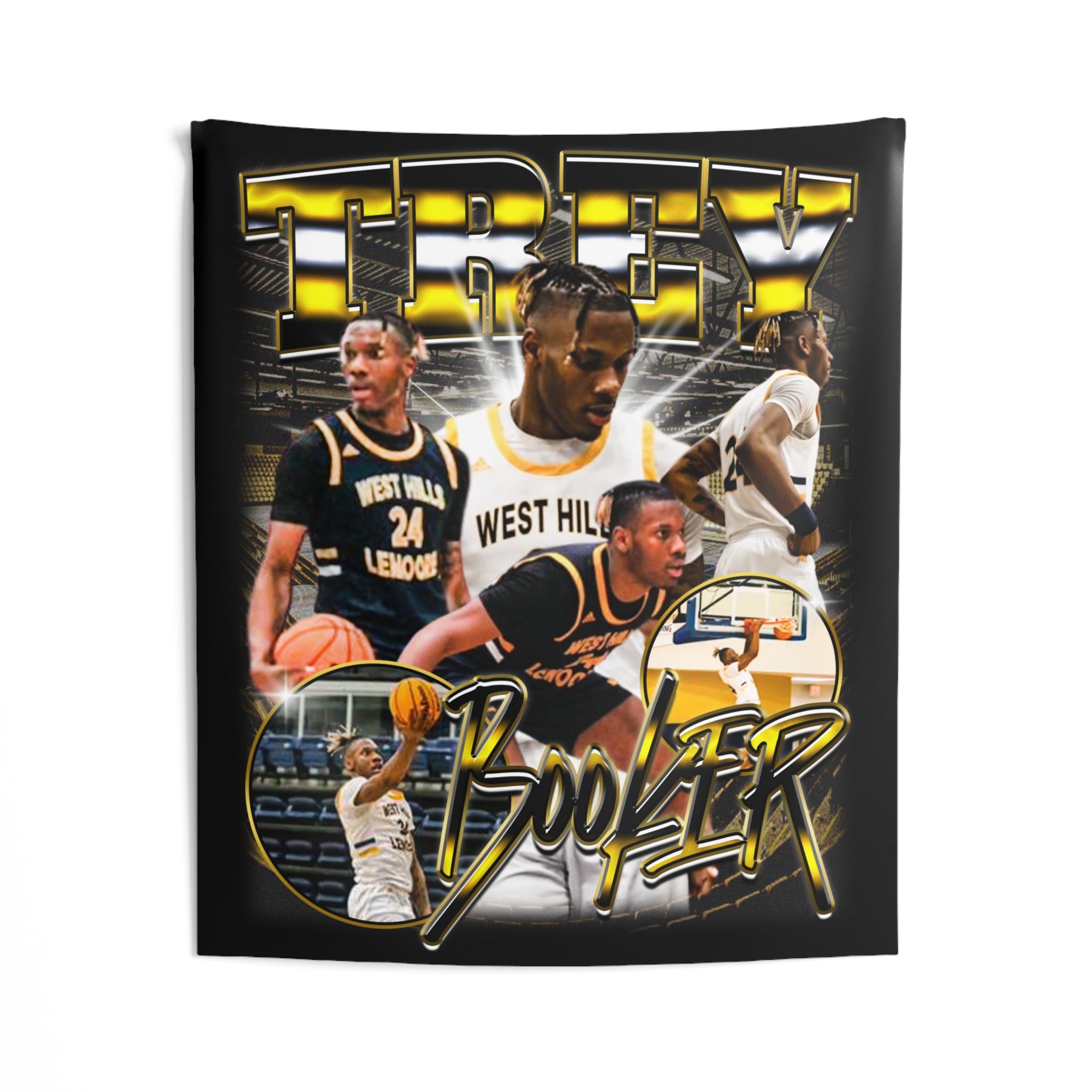 Trey Booker Tapestry 50” x 60” – Hometown Hero