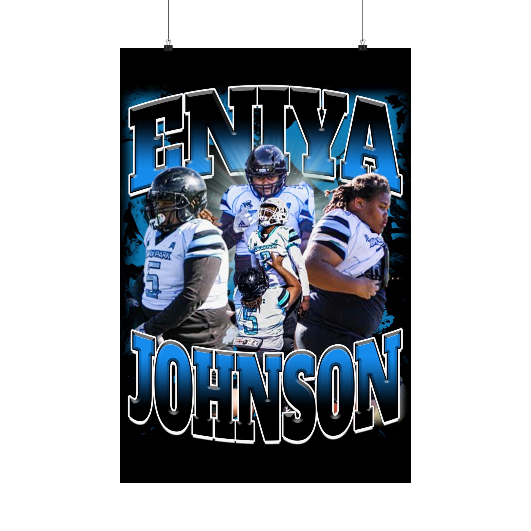 Eniya Johnson Poster 24" x 36" – Hometown Hero