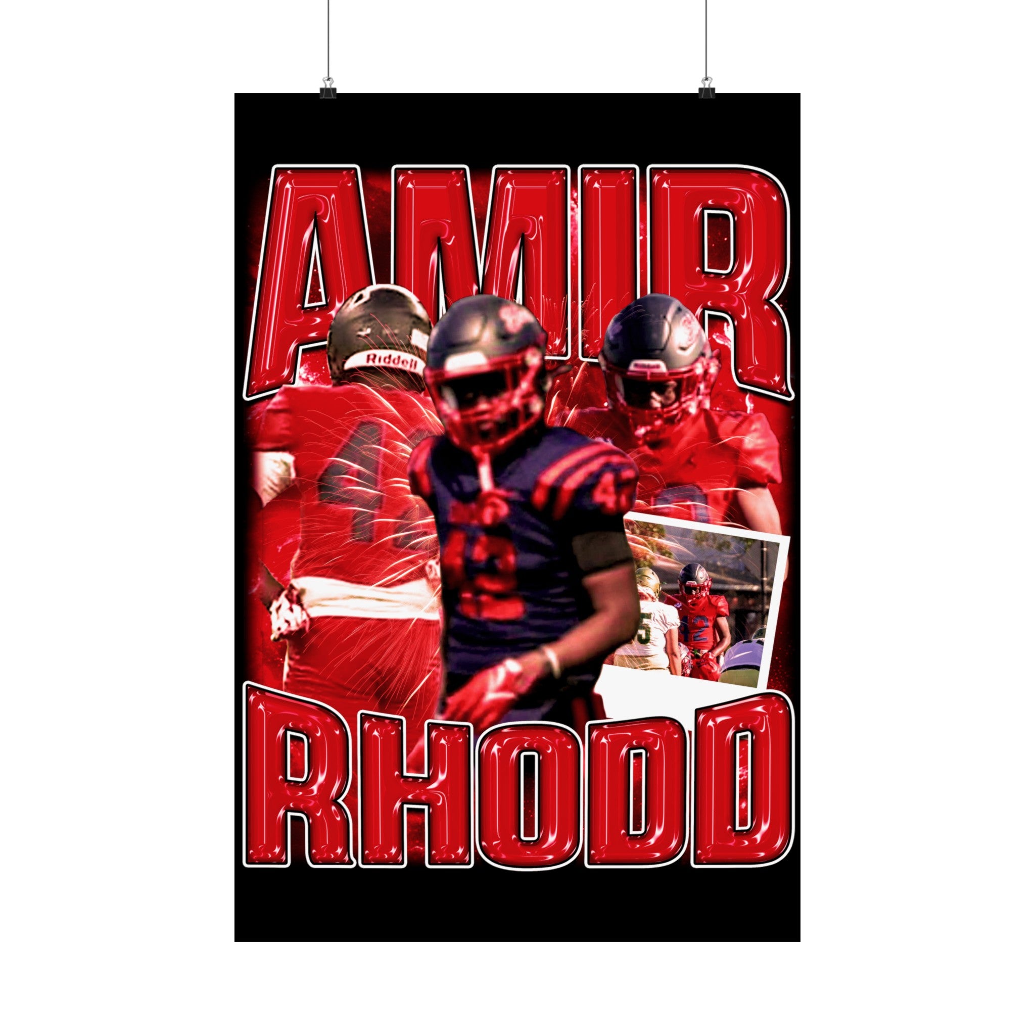 Amir Rhodd Poster 24" x 36" – Hometown Hero