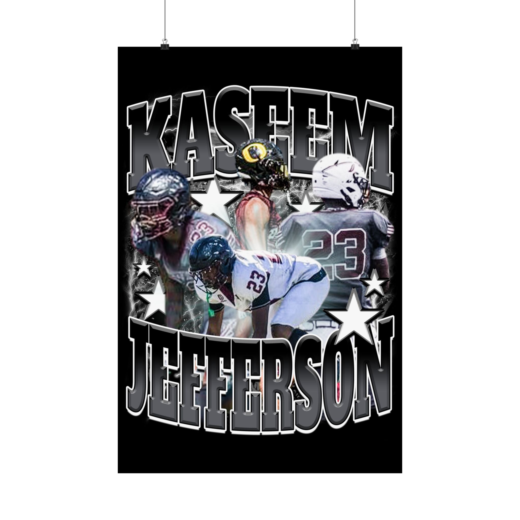 Kaseem Jefferson Poster 24" x 36" – Hometown Hero