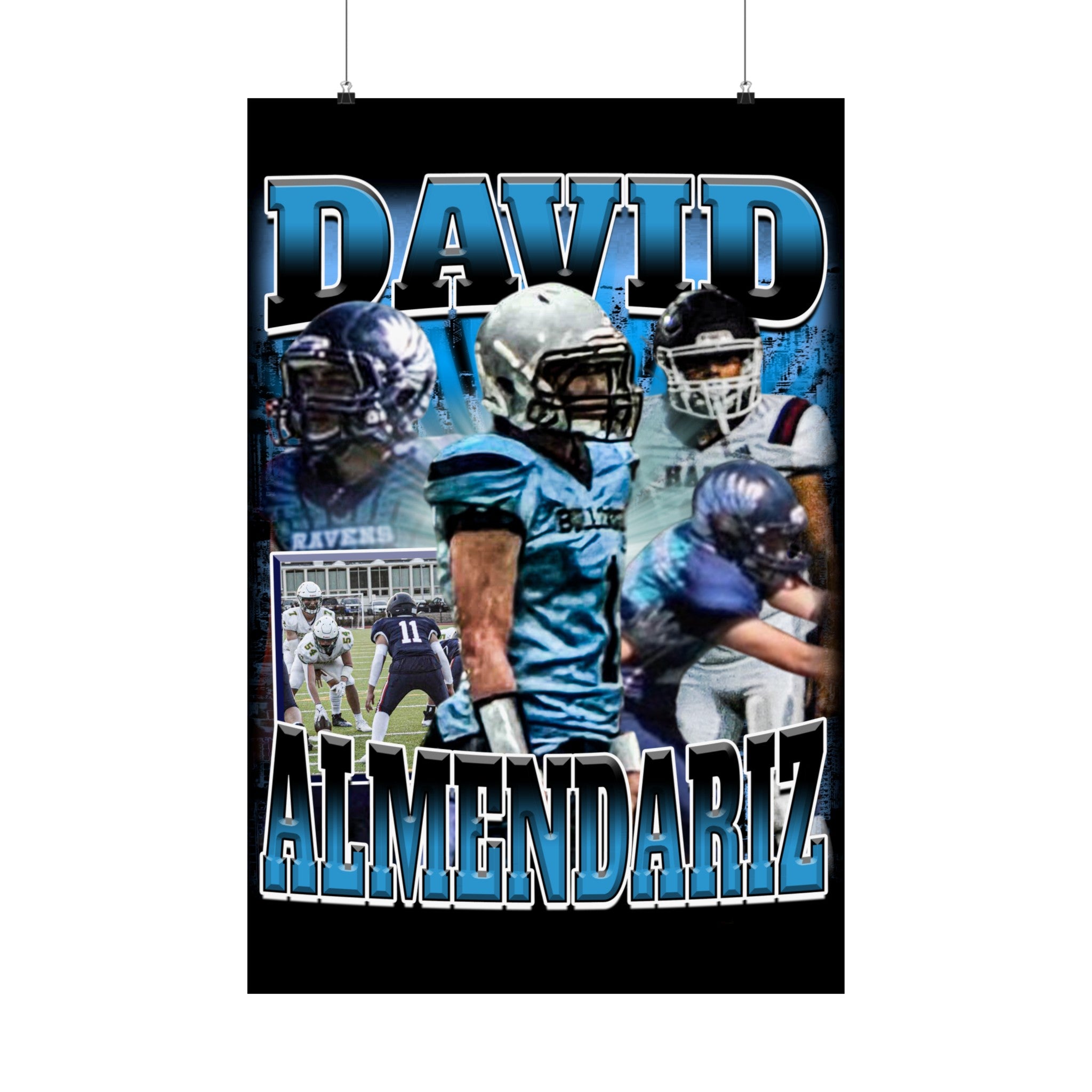 David Almendariz Poster 24" x 36" – Hometown Hero