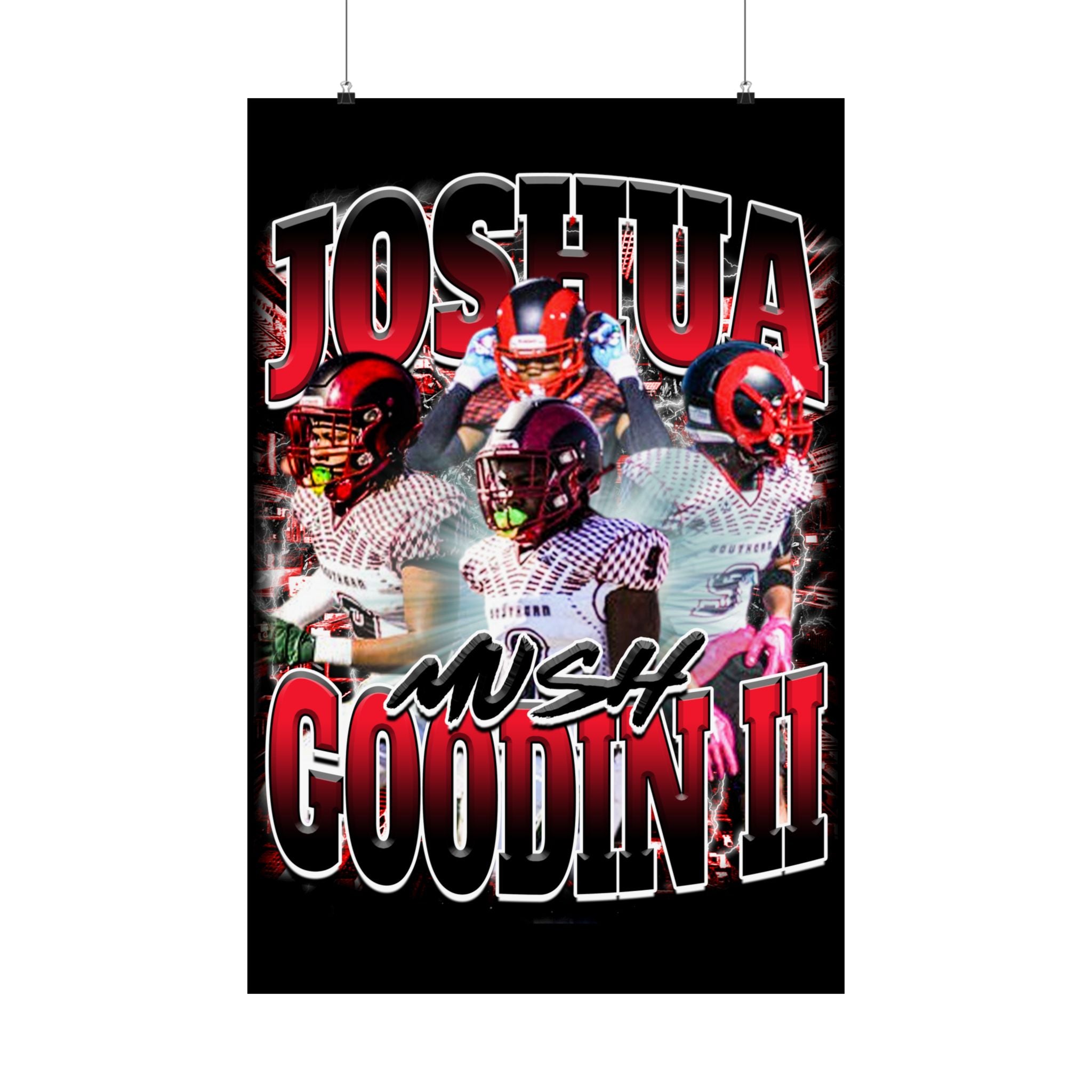 Joshua "MUSH" Goodin II Poster 24" x 36" – Hometown Hero
