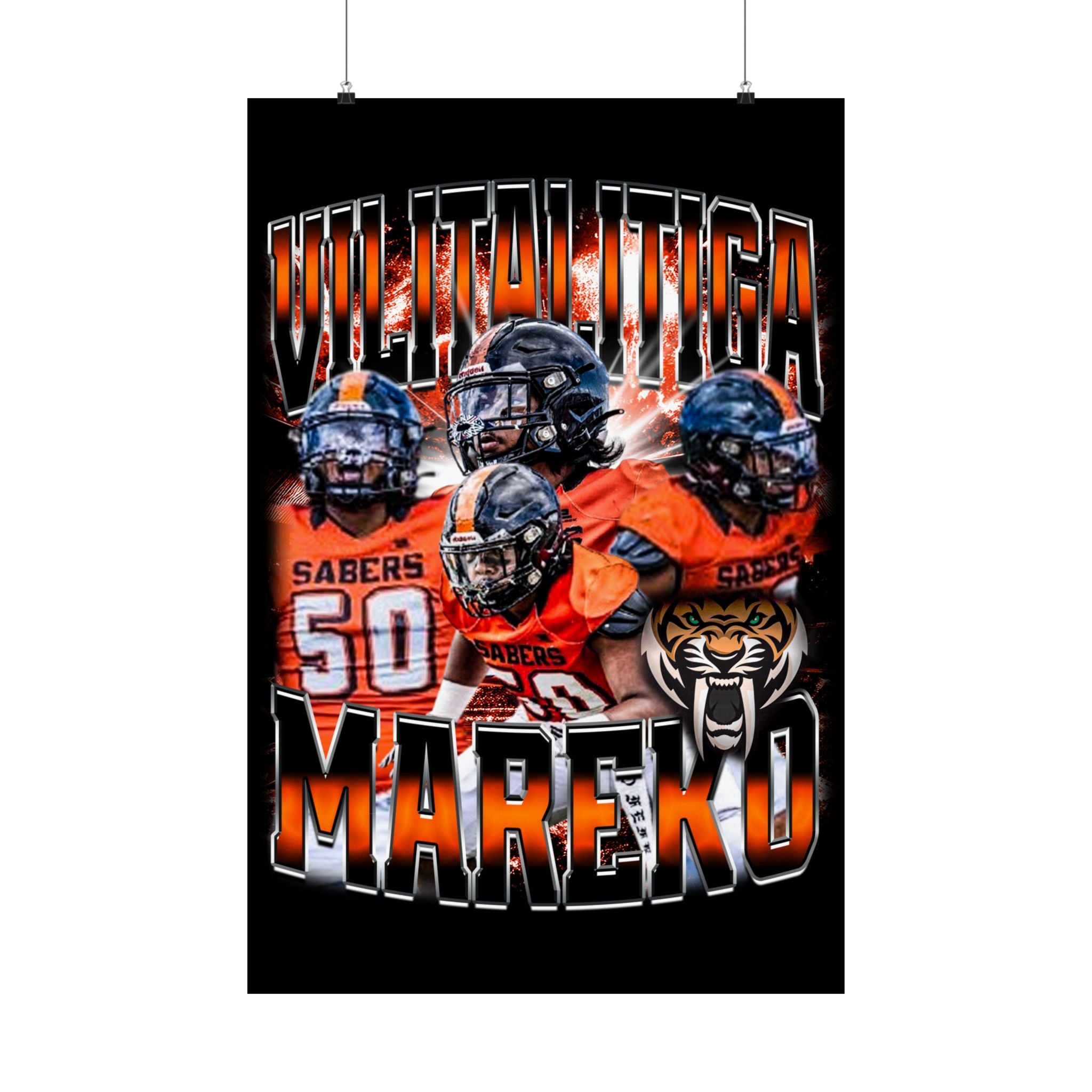 Vilitalitiga Mareko Poster 24" x 36" – Hometown Hero