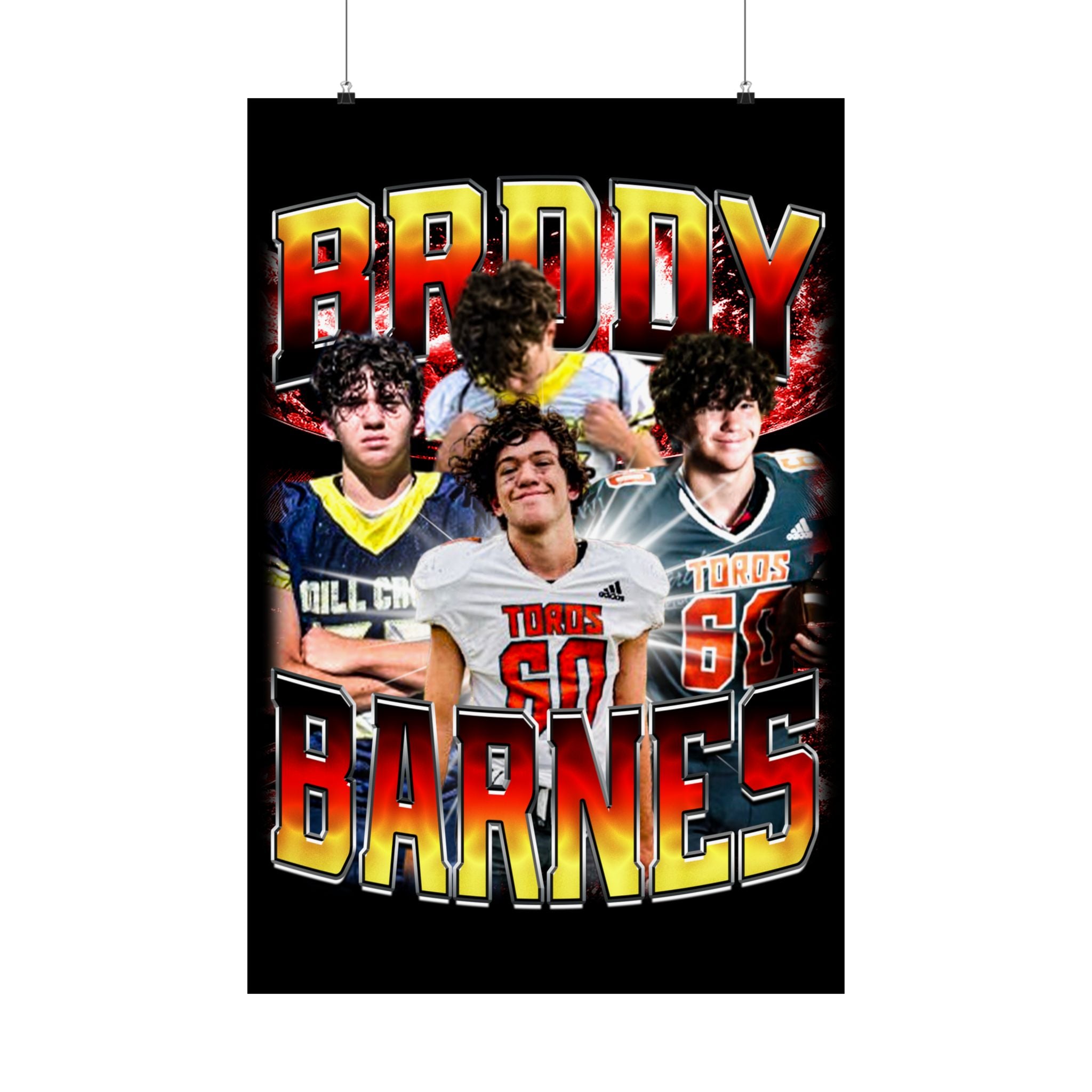 Brody Barnes Poster 24" x 36" – Hometown Hero