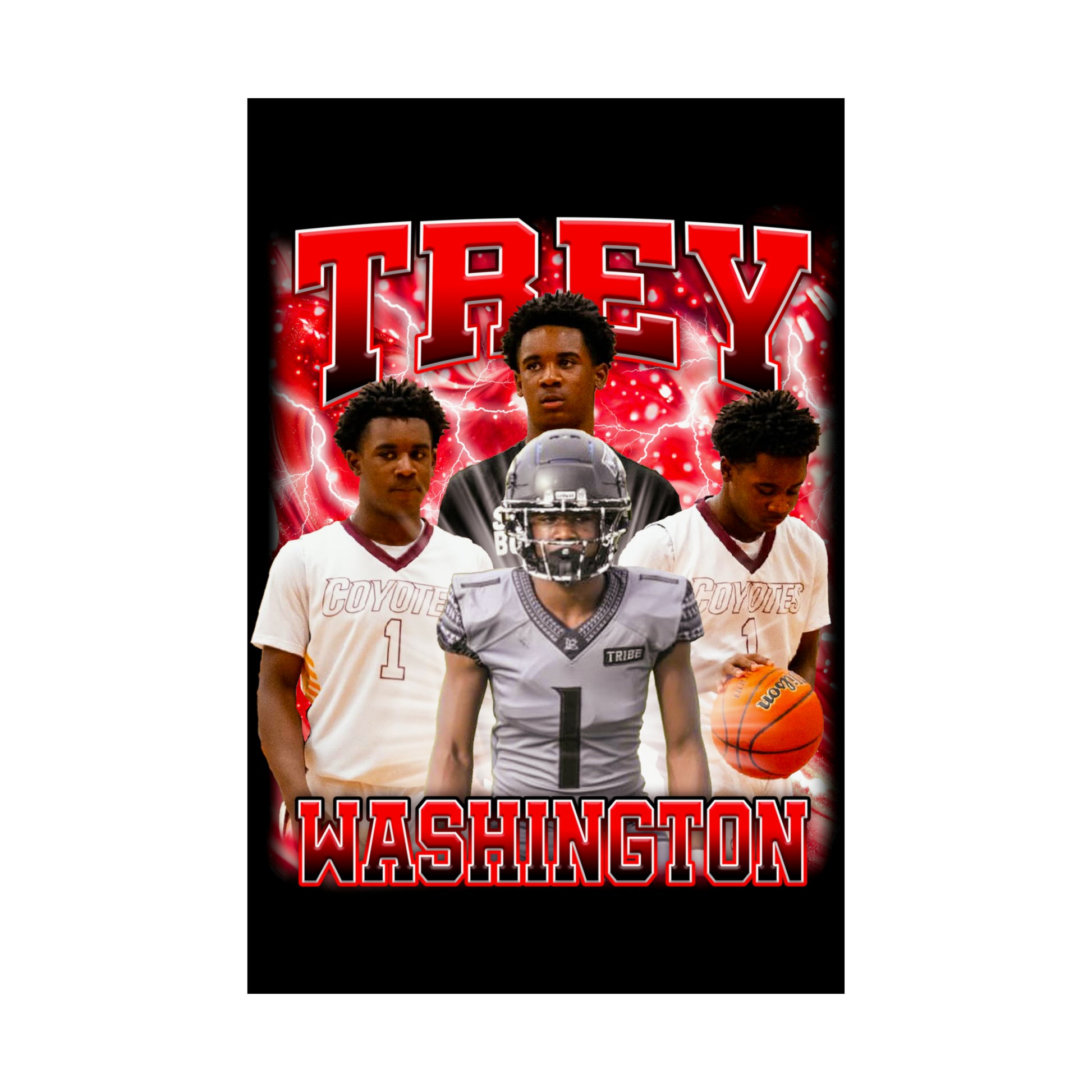 Trey Washington Poster – Hometown Hero
