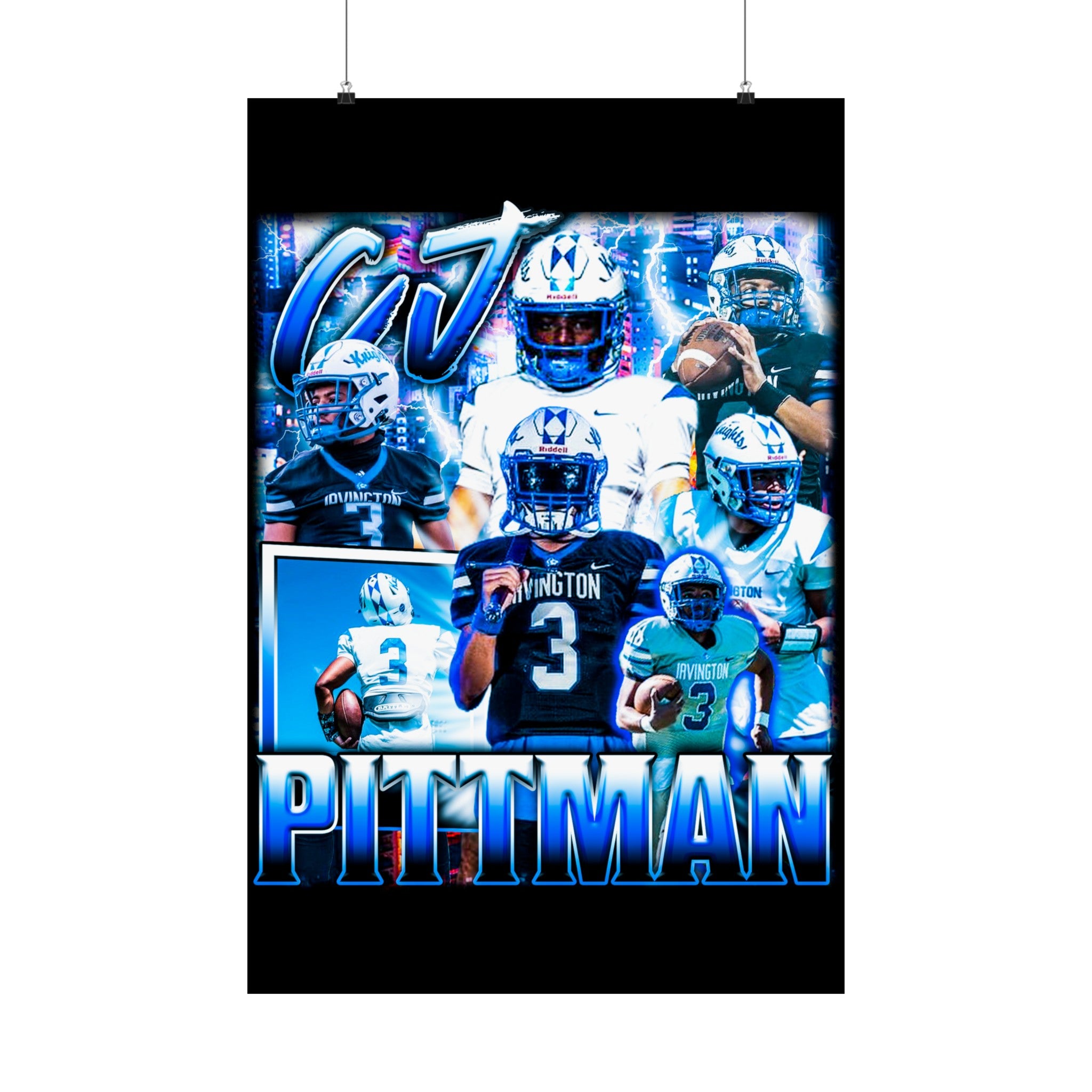 CJ Pittman Poster 24" x 36" – Hometown Hero