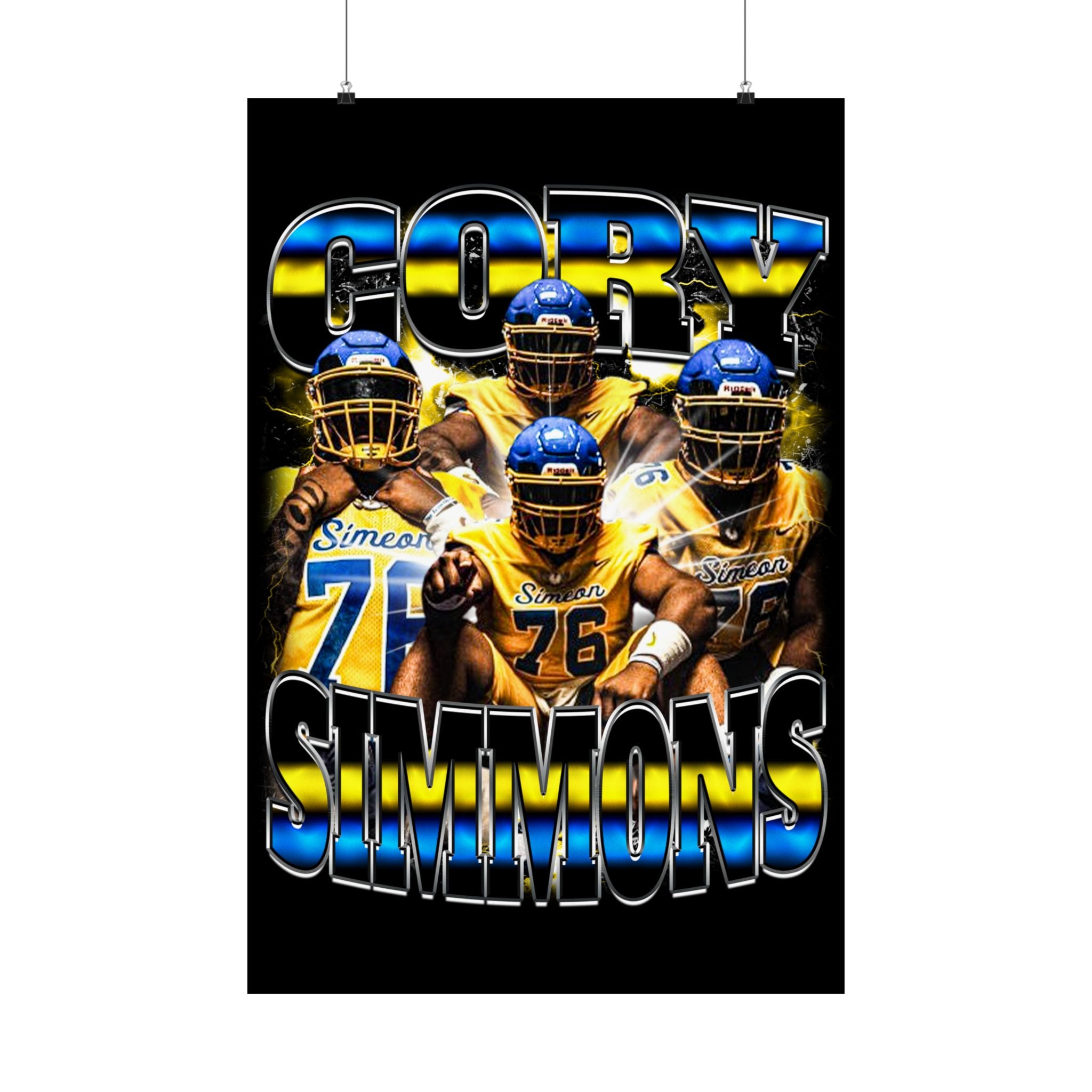 Cory Simmons Poster 24" x 36" – Hometown Hero