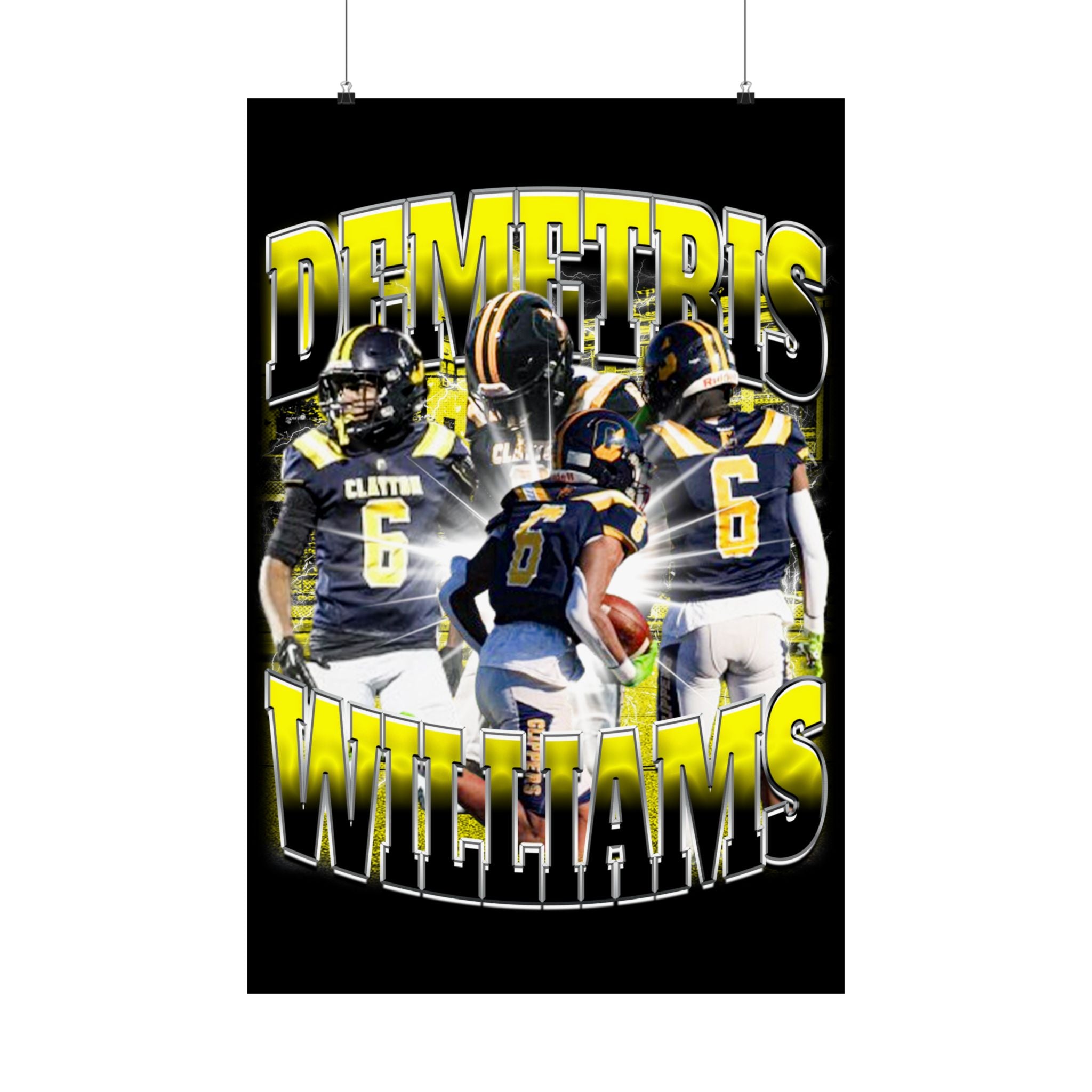 Demetris Williams Poster 24" x 36" – Hometown Hero