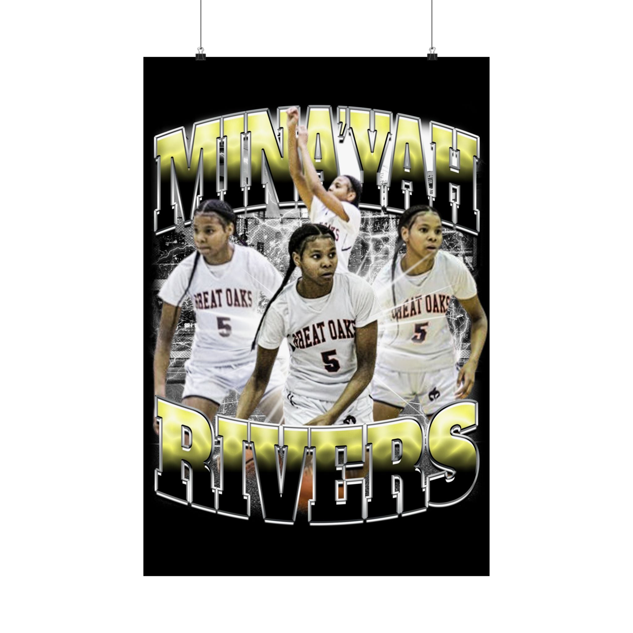 Mina'yah Rivers Poster 24" x 36" – Hometown Hero